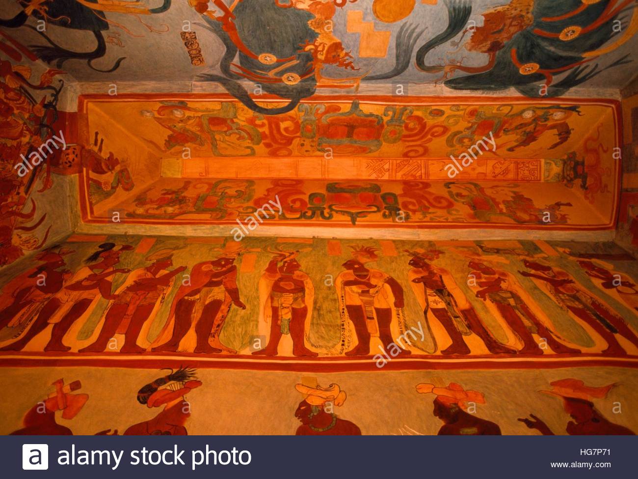 Bonampak Mural Stock Photos & Bonampak Mural Stock Images - Alamy