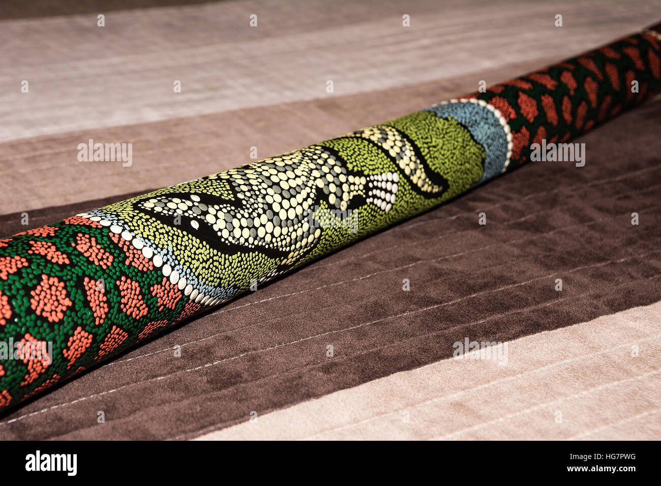 Didgeridoo - traditional aboriginal instrument from Australia Stock ...