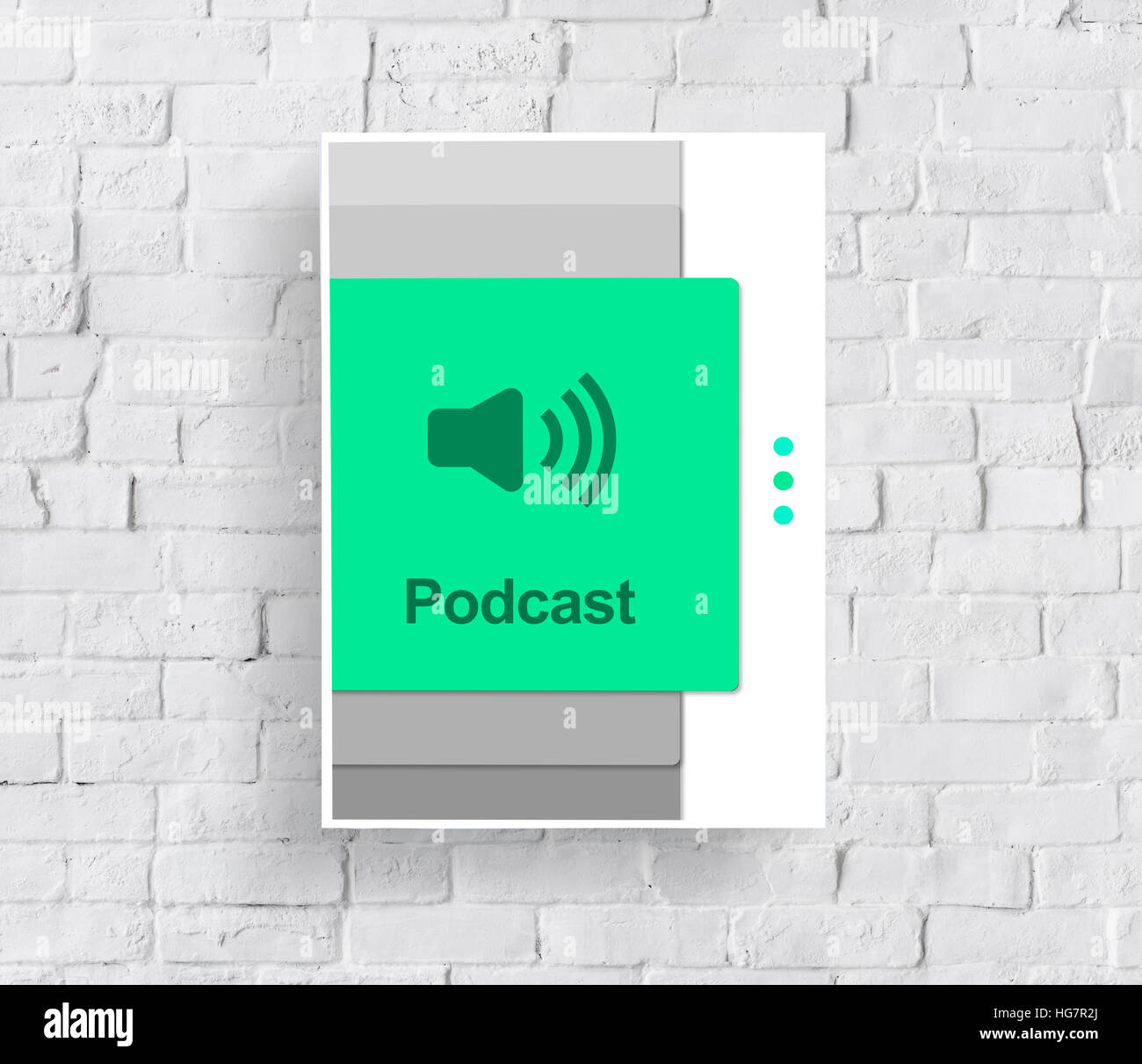 Audio Podcast Music Multimedia Broadcast Concept Stock Photo - Alamy
