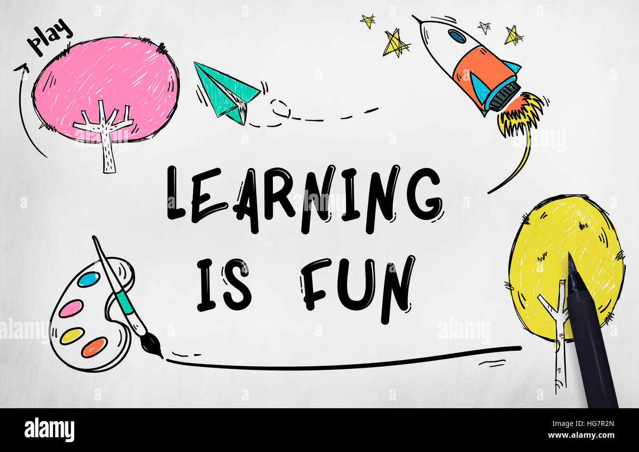 Children Imagination Learning Icon Concept Stock Photo - Alamy