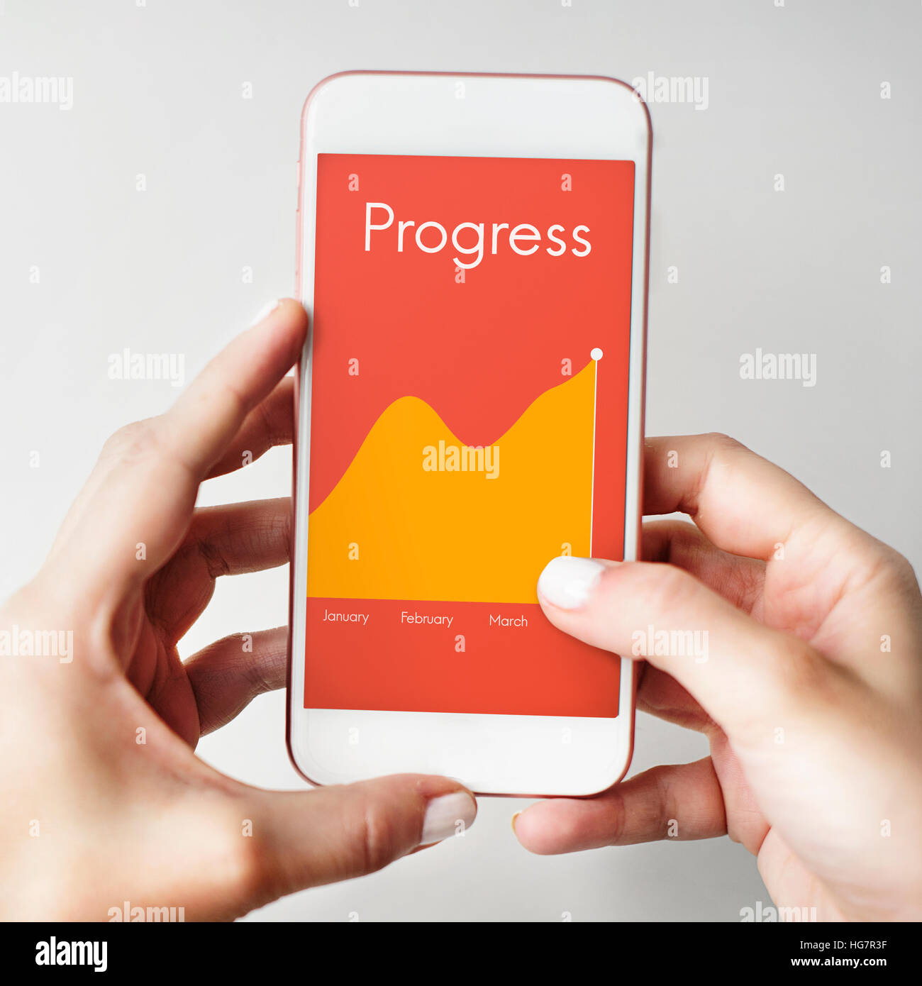 Graph Progress Report Analysis Concept Stock Photo - Alamy