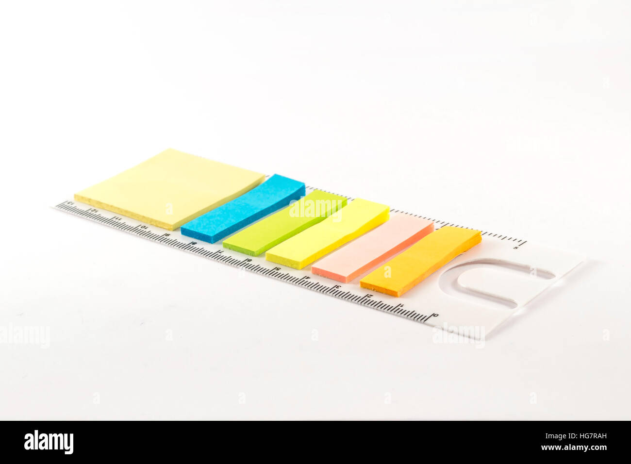 Colorful stickers on white background Stock Photo - Alamy