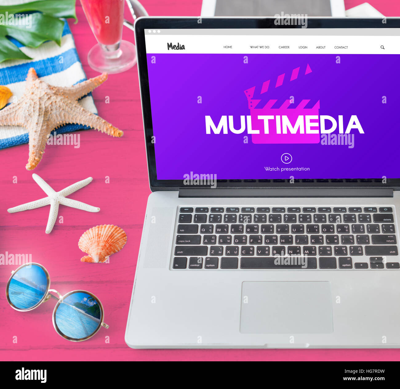 Media Movie Entertainment Graphic Concept Stock Photo - Alamy