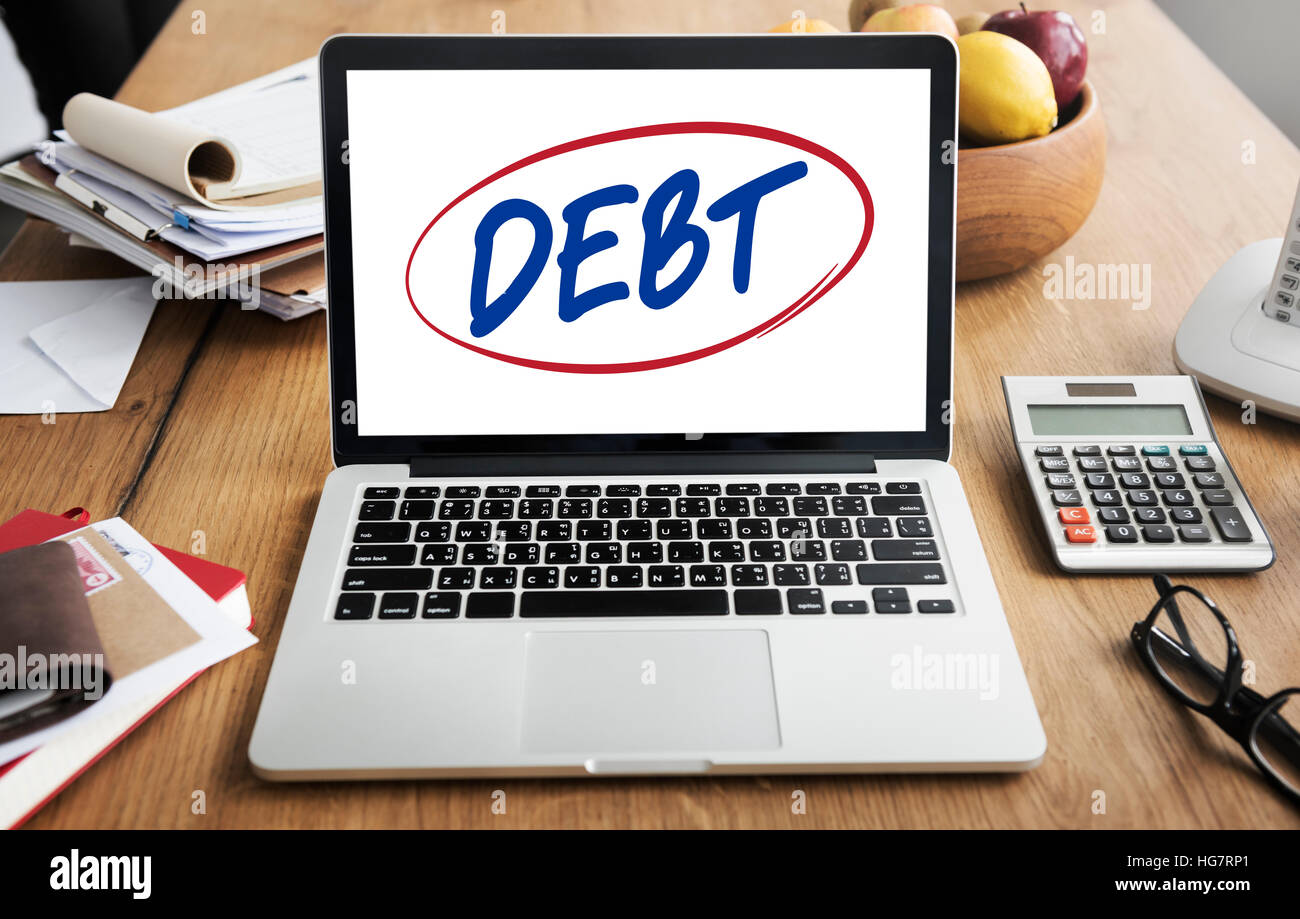 Debt Obligation Banking Finance Loan Money Concept Stock Photo - Alamy