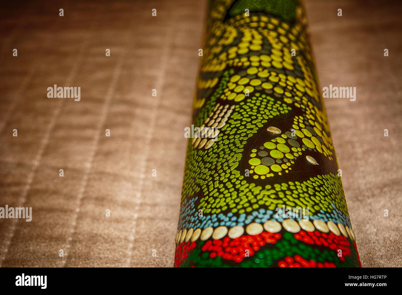 Didgeridoo - traditional aboriginal instrument from Australia Stock ...
