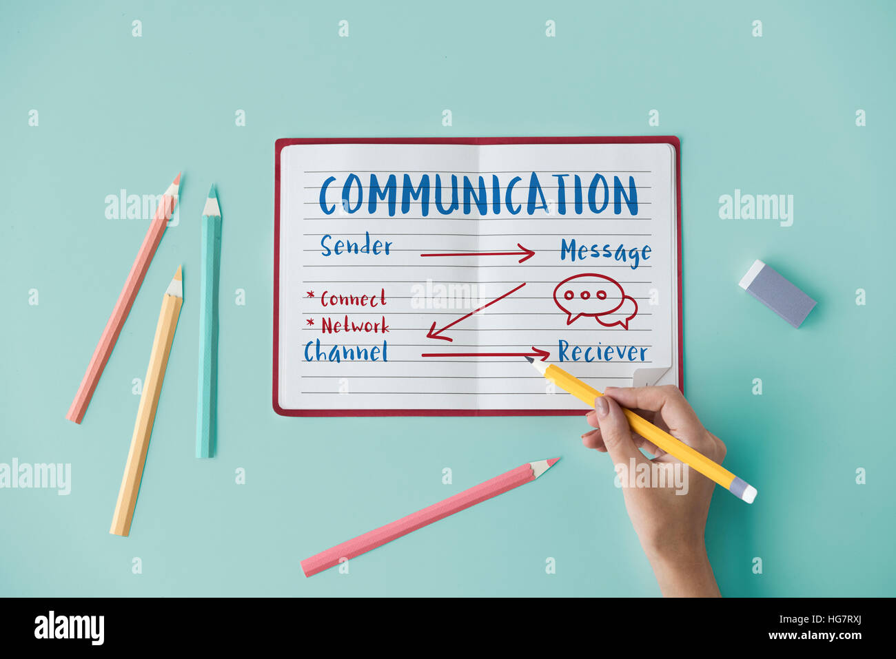 Communication Graph Networking Connection Internet Concept Stock Photo ...