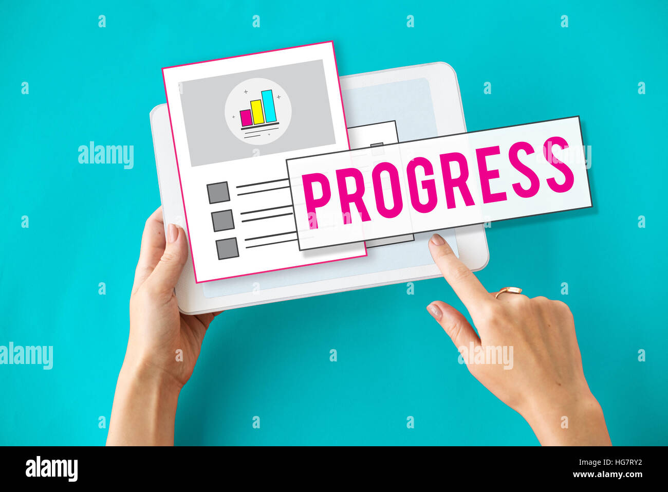 Summary Results Research Report Progress Concept Stock Photo - Alamy