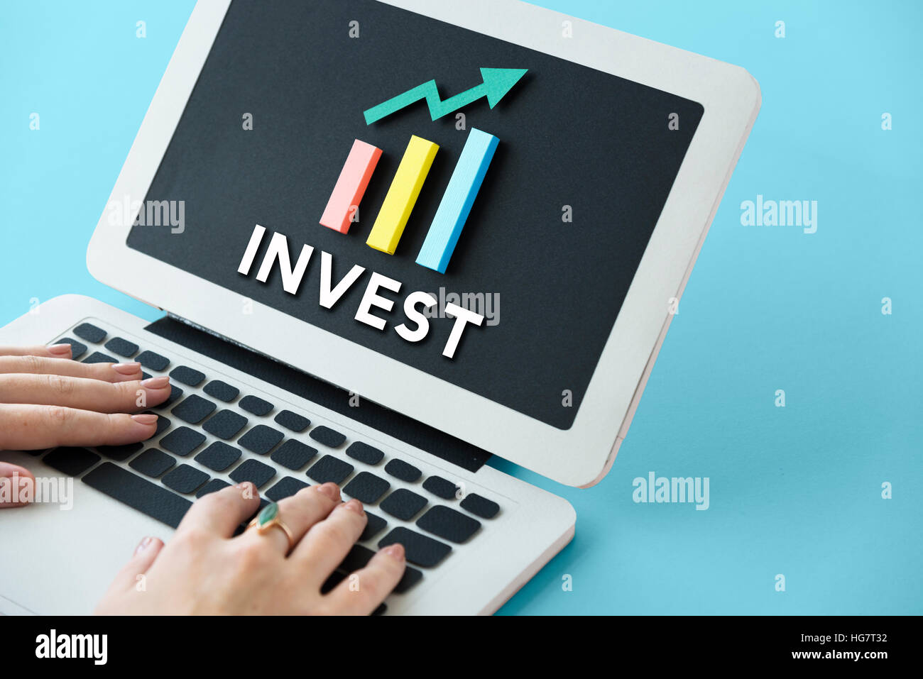 Graph Growth Development Improvement Profit Success Concept Stock Photo ...