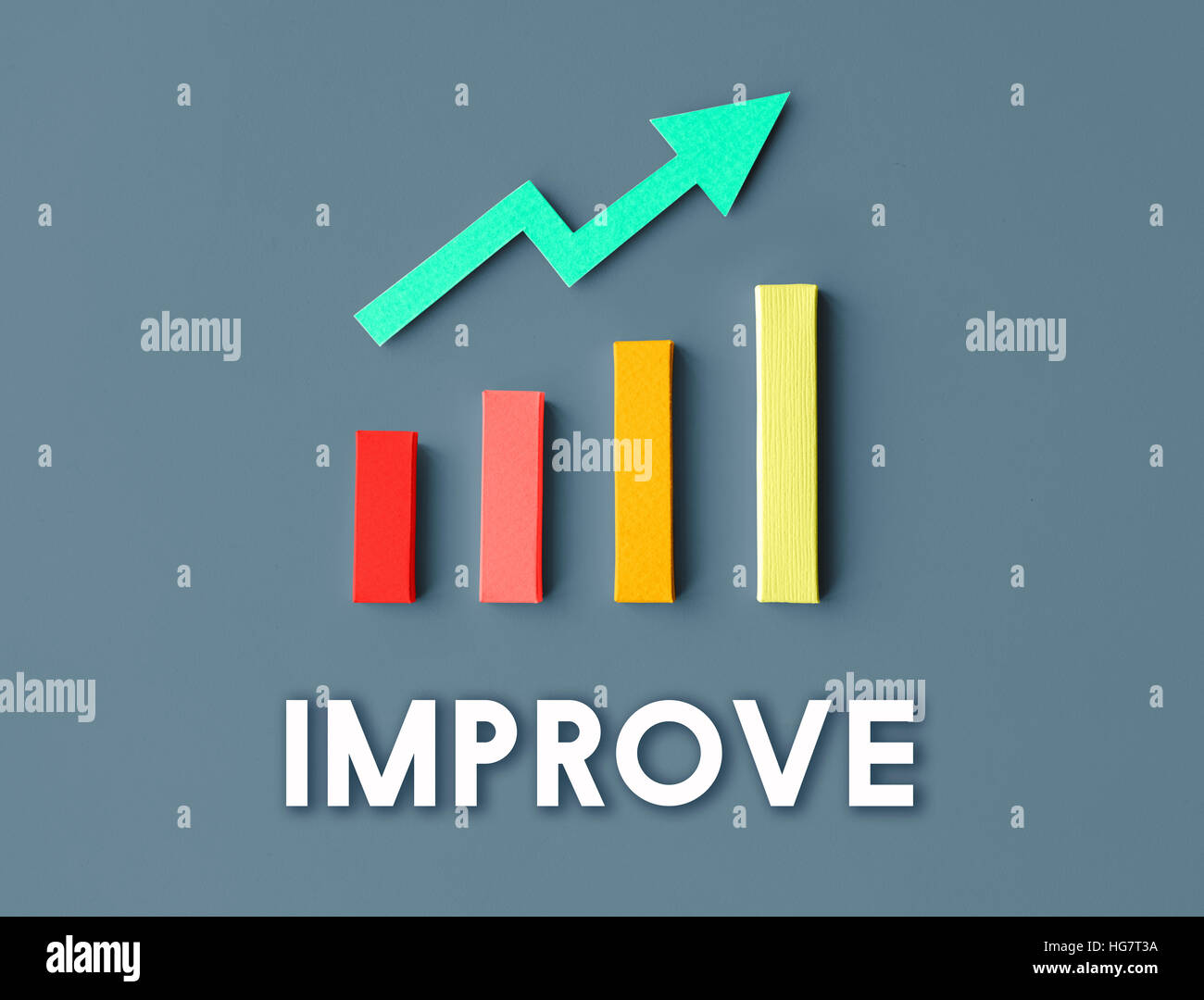 Graph Growth Development Improvement Profit Success Concept Stock Photo ...