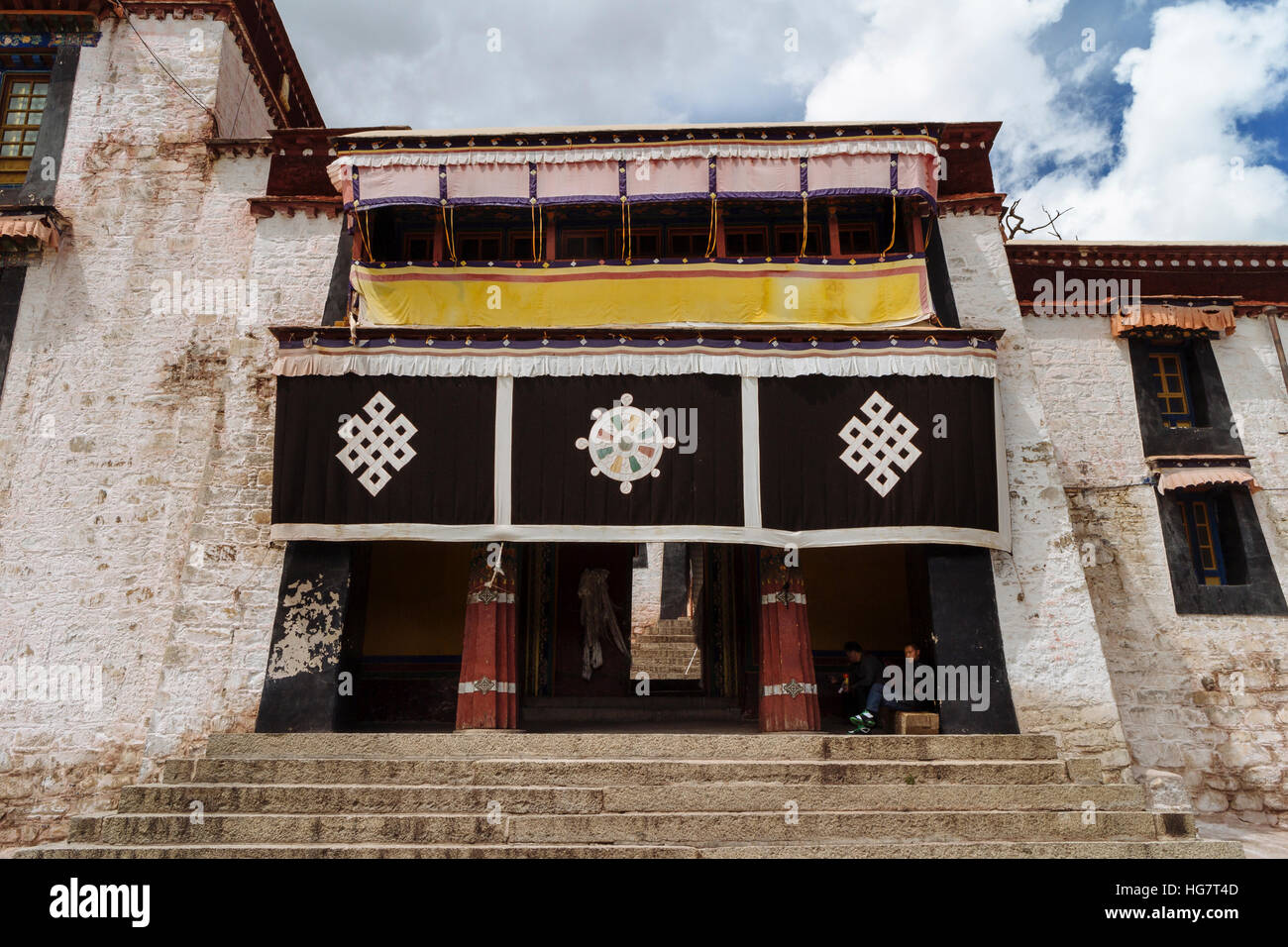 Lhasa, Tibet - The view in Drepung Monastery, the biggest Buddhism ...