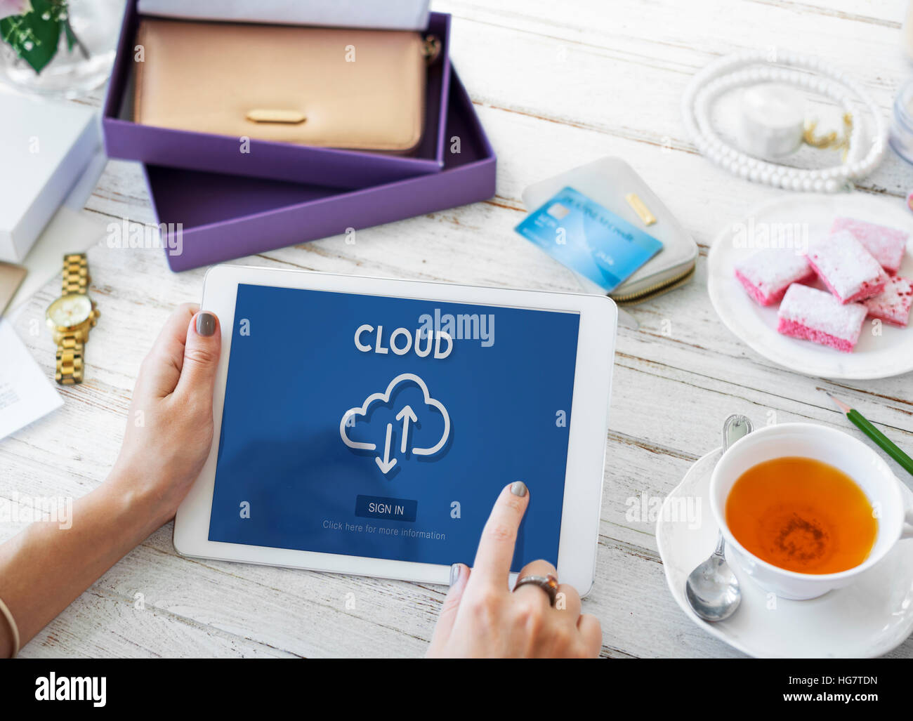 Cloud Storage Modern Technology Concept Stock Photo - Alamy
