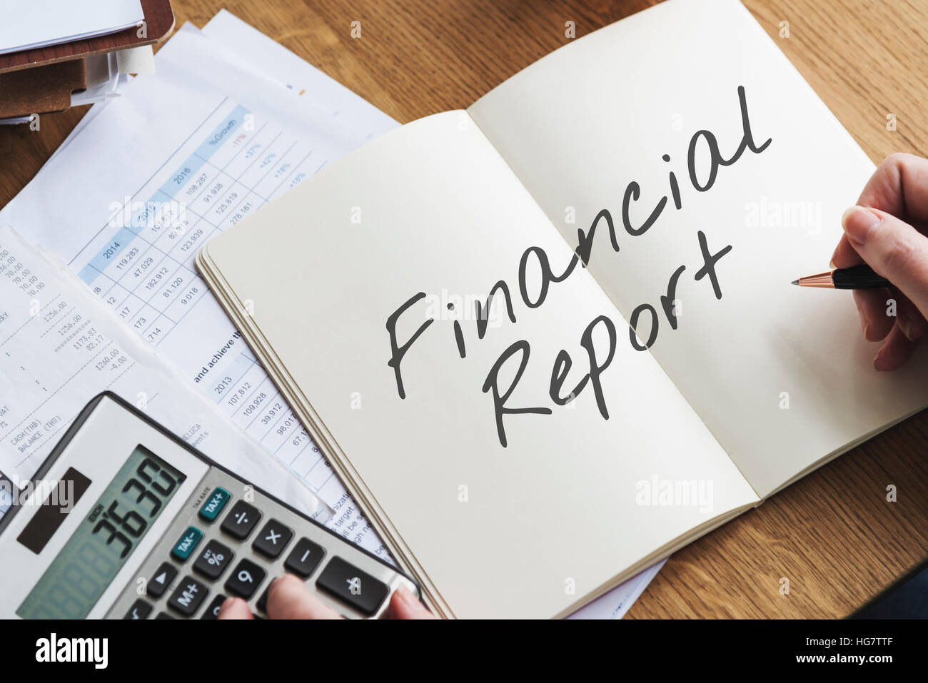Financial Daily Report Business Strategy Minutes Concept Stock Photo ...