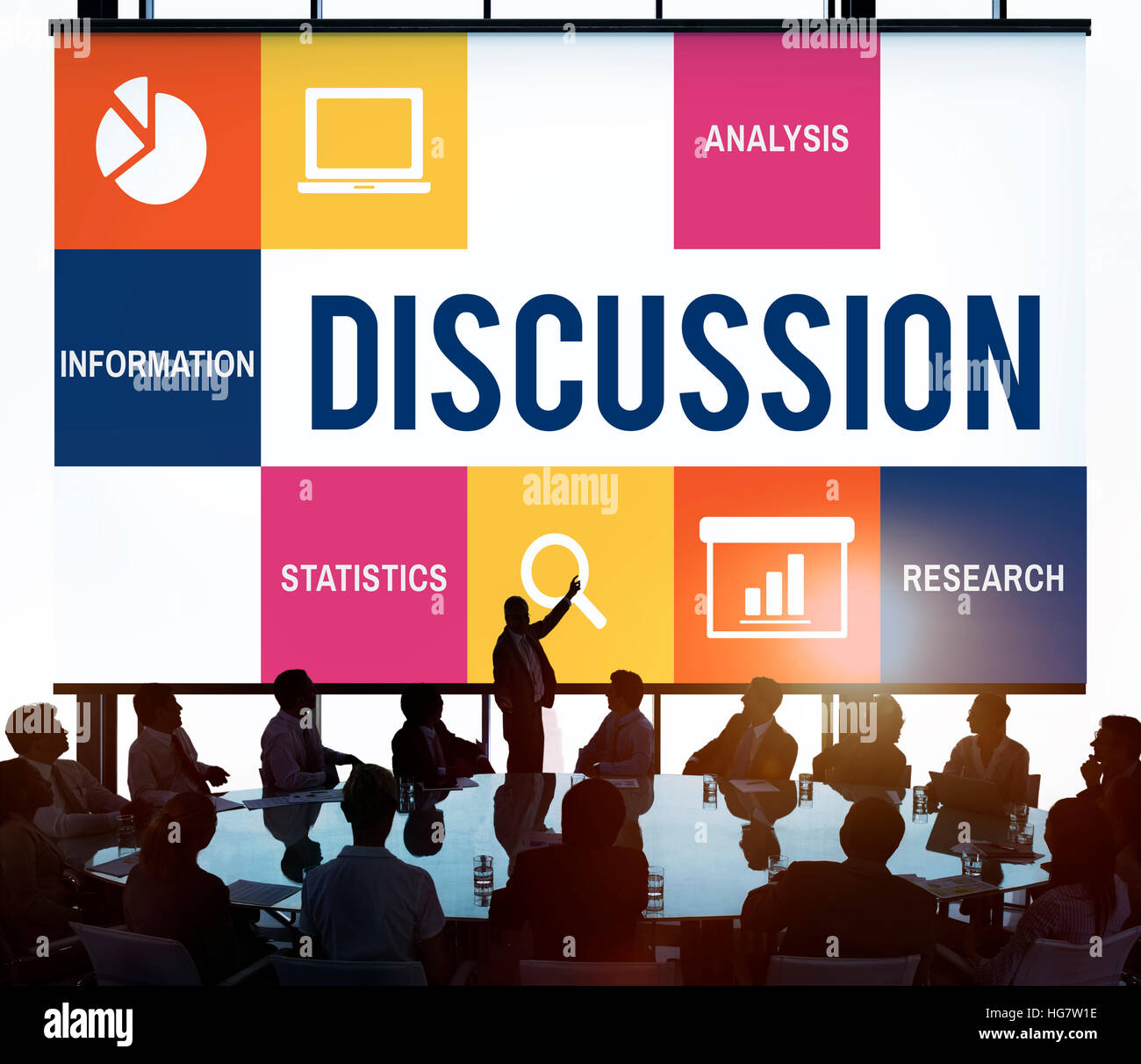 Discussion Corporate Presentation Strategy Concept Stock Photo - Alamy