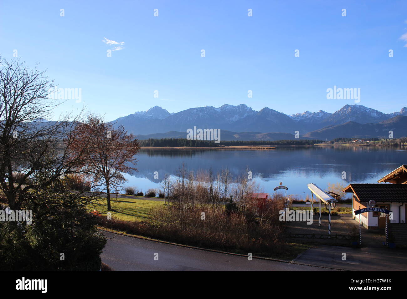 Fussen lake and mountains Stock Photo - Alamy