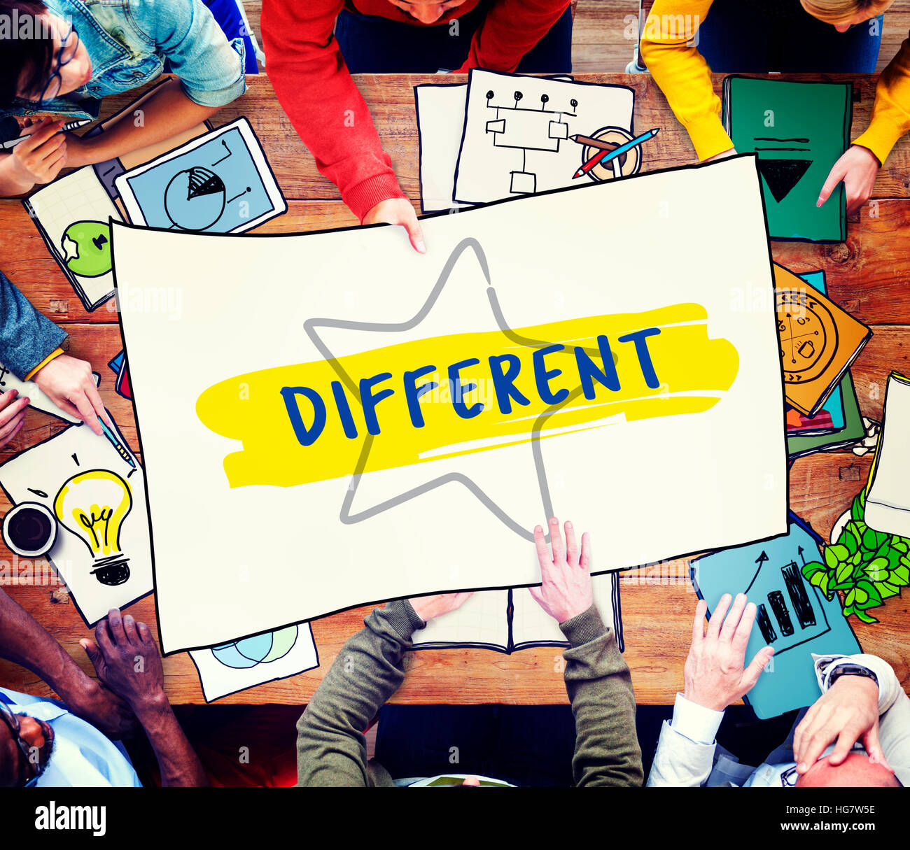 Special Unique Different Star Concept Stock Photo - Alamy