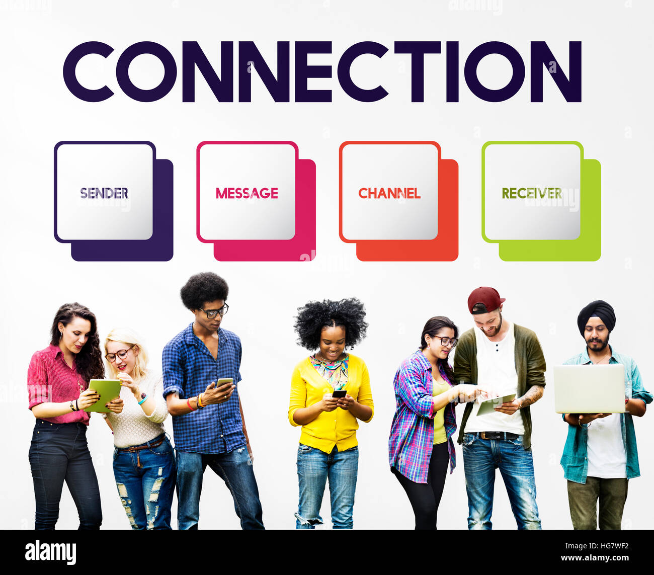 Connection Networking Togetherness Bond Concept Stock Photo - Alamy