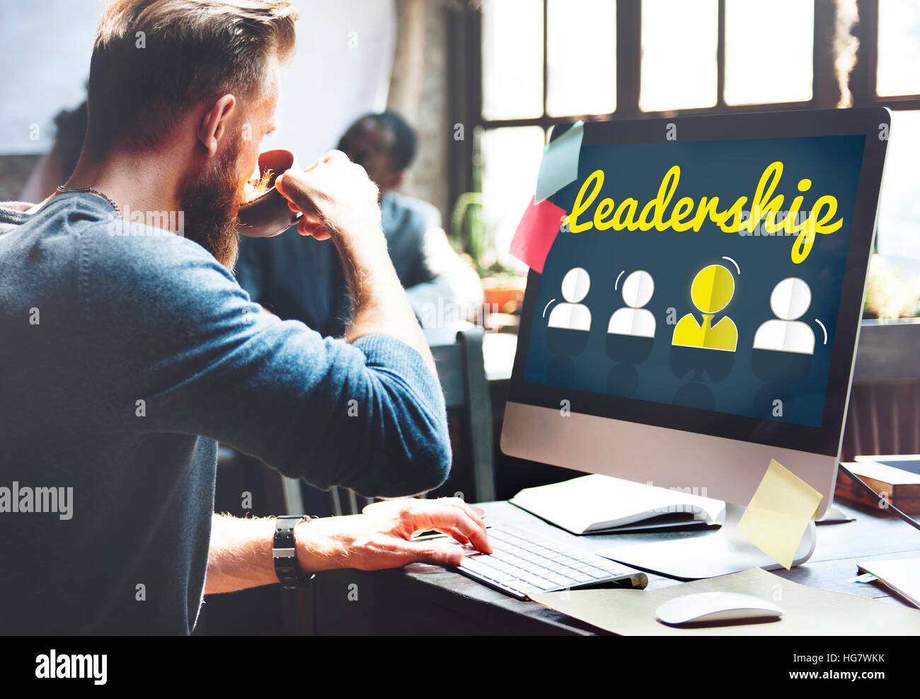 Partnership Corporate Team Leader Font Concept Stock Photo - Alamy