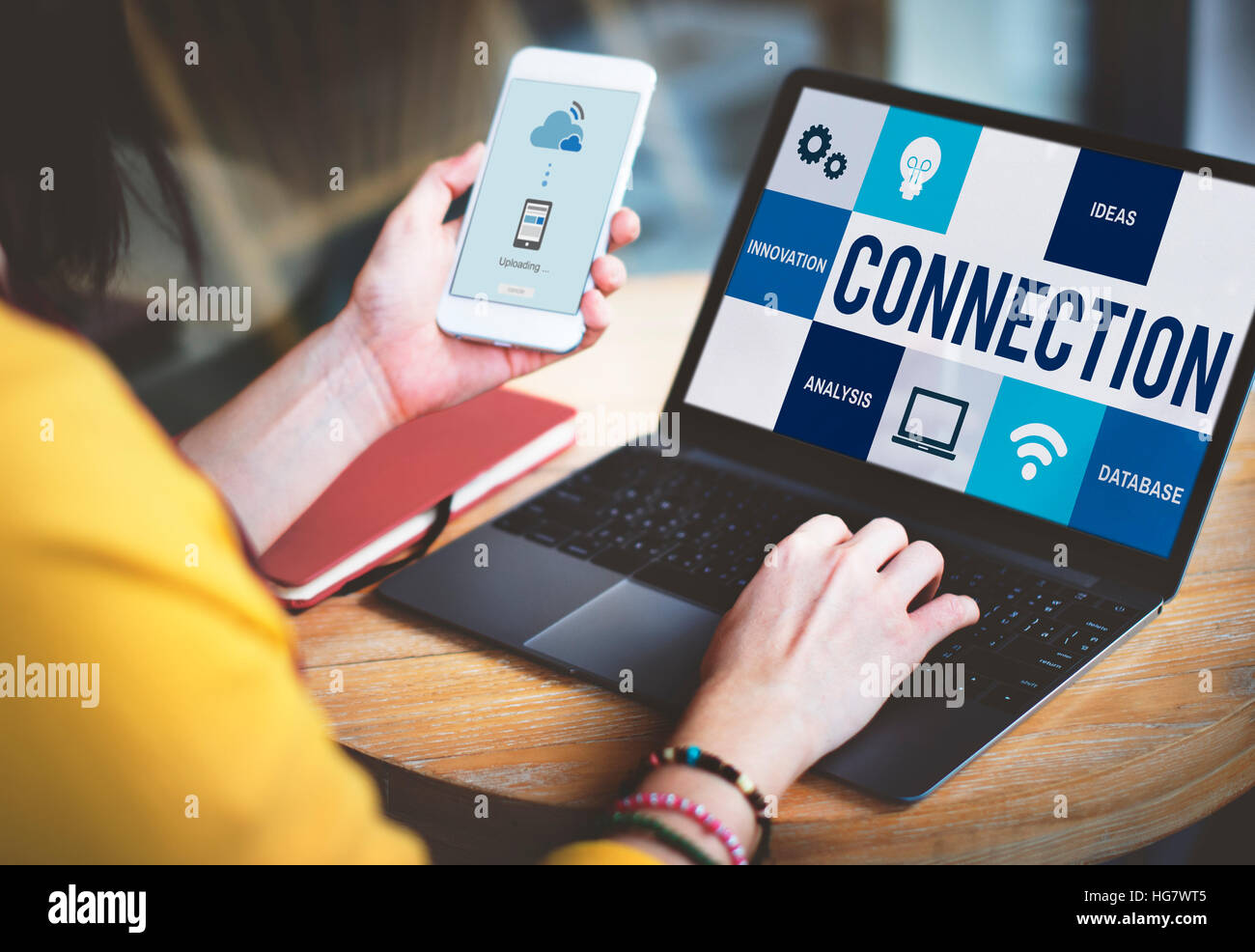 Communication Connection Idea Technology Concept Stock Photo - Alamy