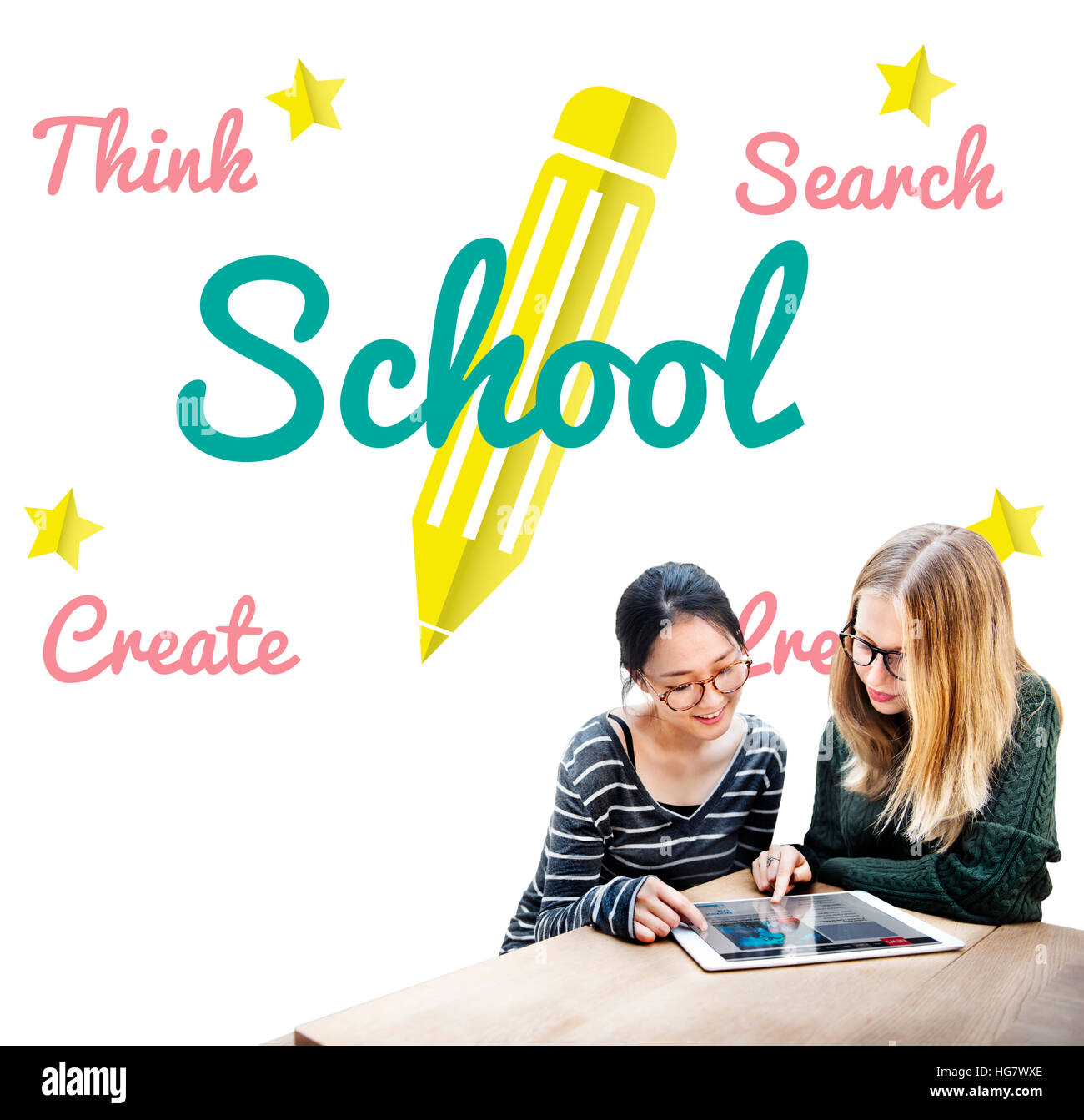 School Knowledge Study Pencil Concept Stock Photo - Alamy