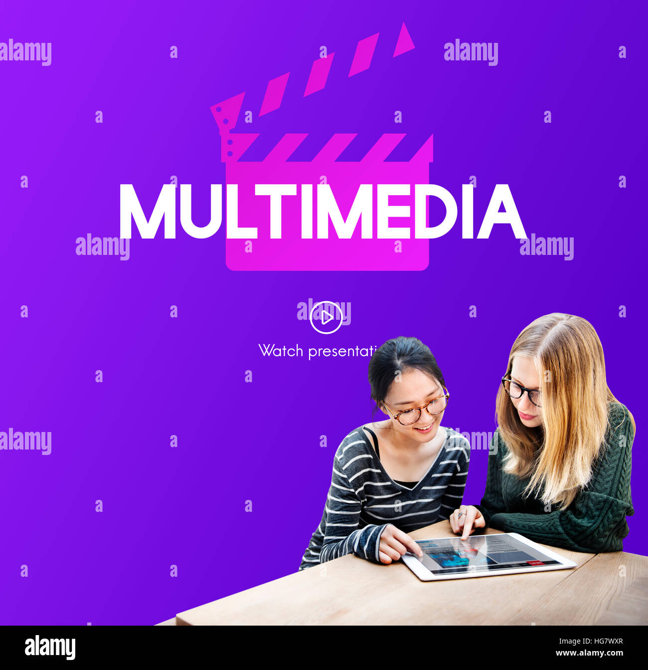 Media Movie Entertainment Graphic Concept Stock Photo - Alamy