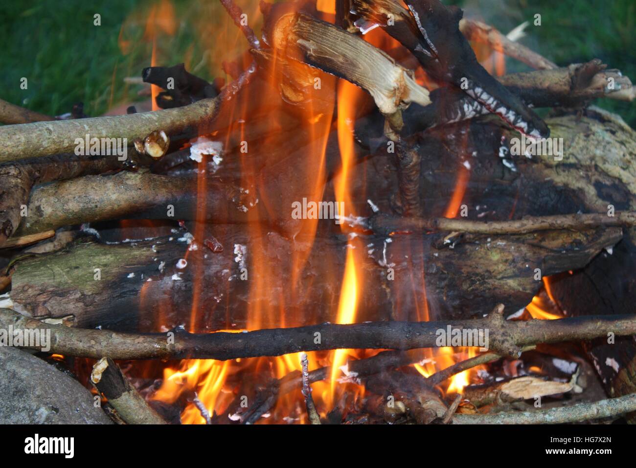 Orange flames hi-res stock photography and images - Alamy