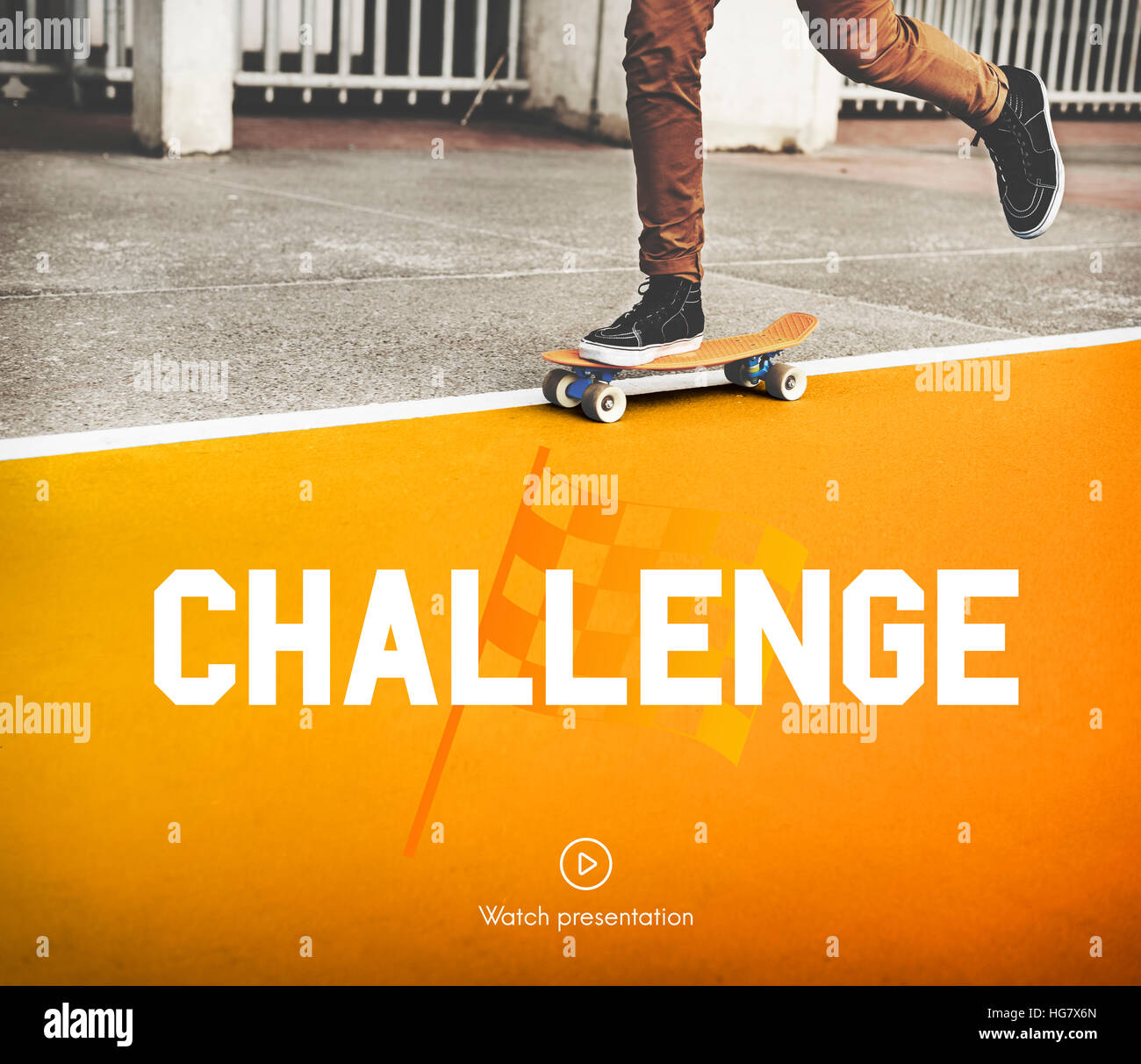 Challenge Goal Target Trial Skill Test Finish Concept Stock Photo - Alamy