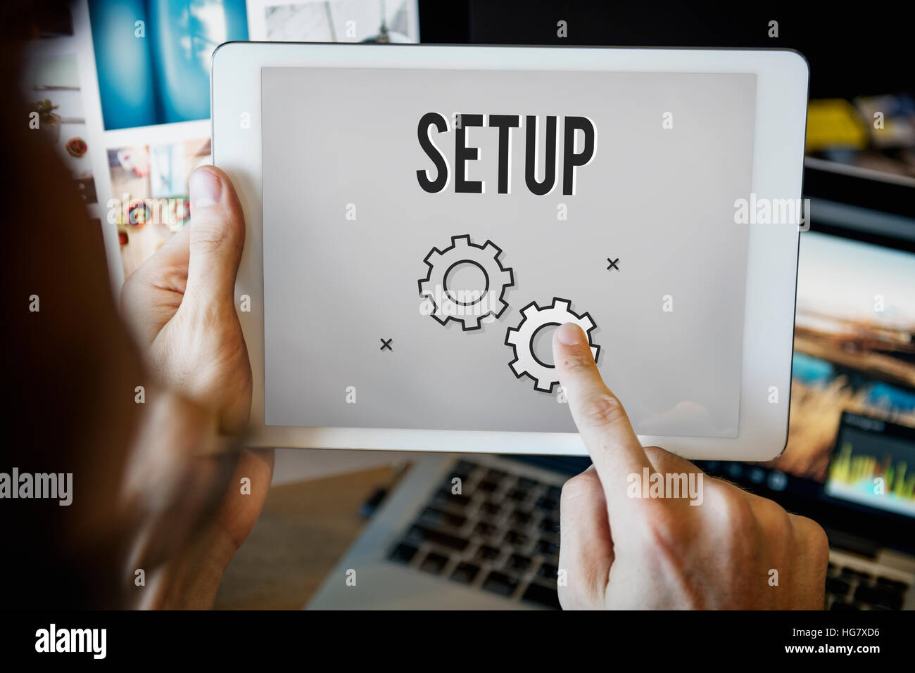 Configuration Setup System Concept Stock Photo - Alamy