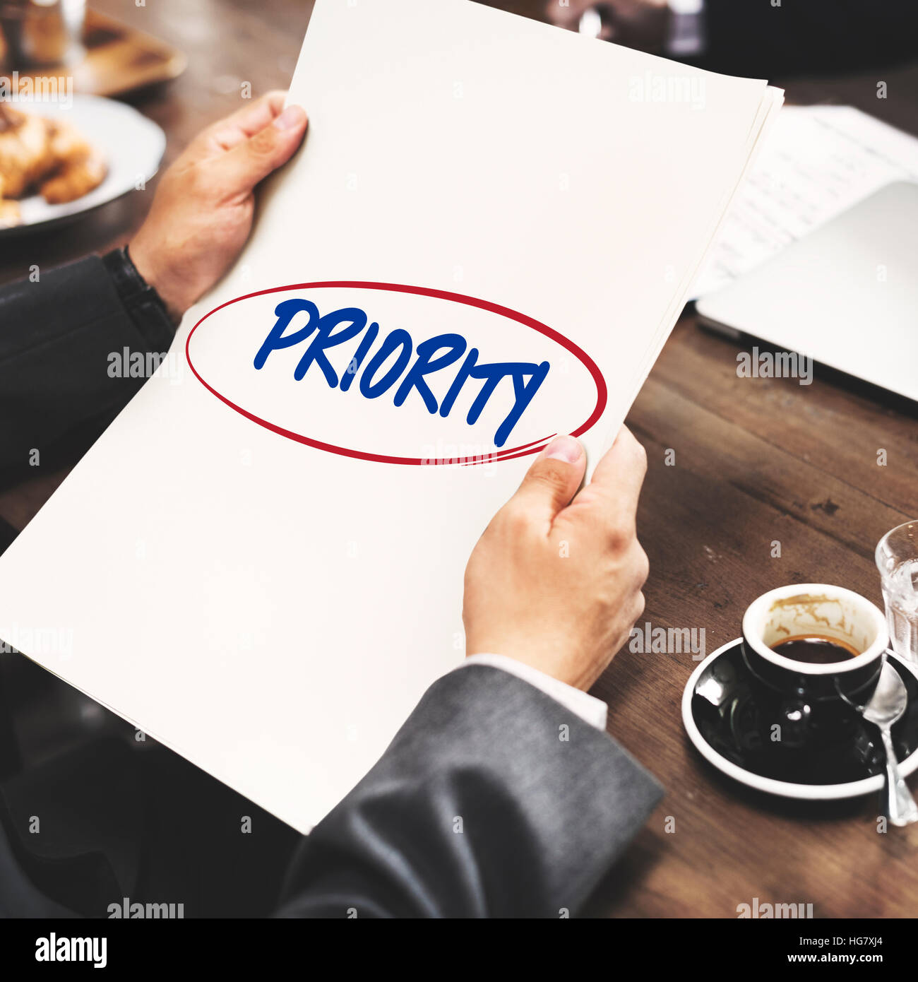 Priority Effectivity Urgency Important Tasks Rank Concept Stock Photo ...