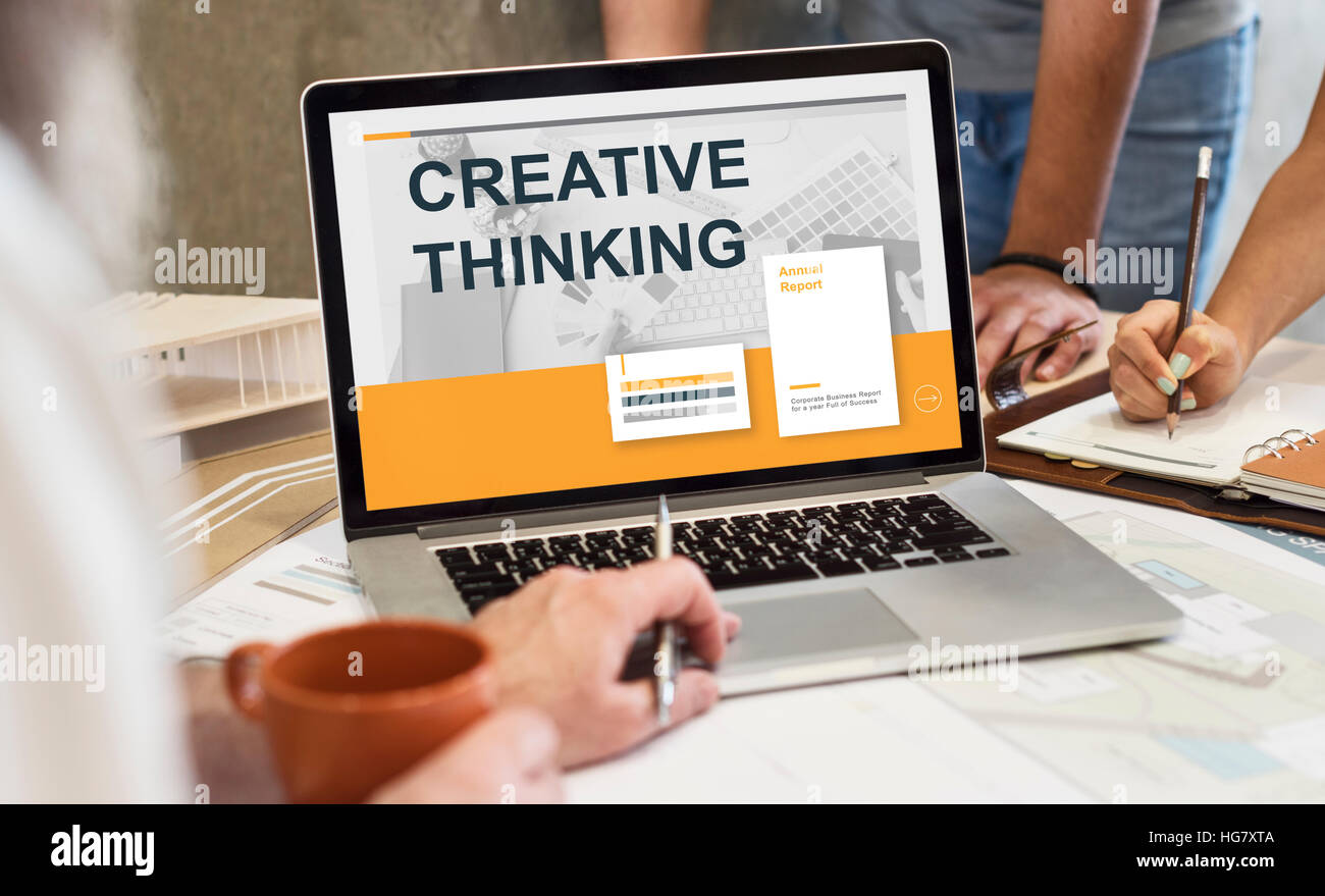 Creative Thinking Process Design Graphic Concept Stock Photo - Alamy