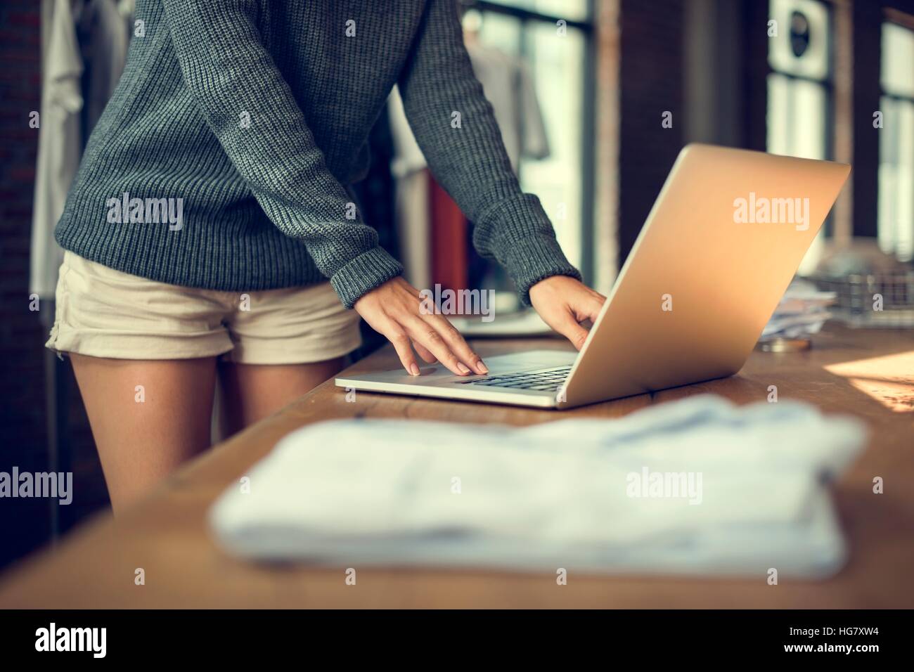 Yoman Woman Store Manager Concept Stock Photo - Alamy