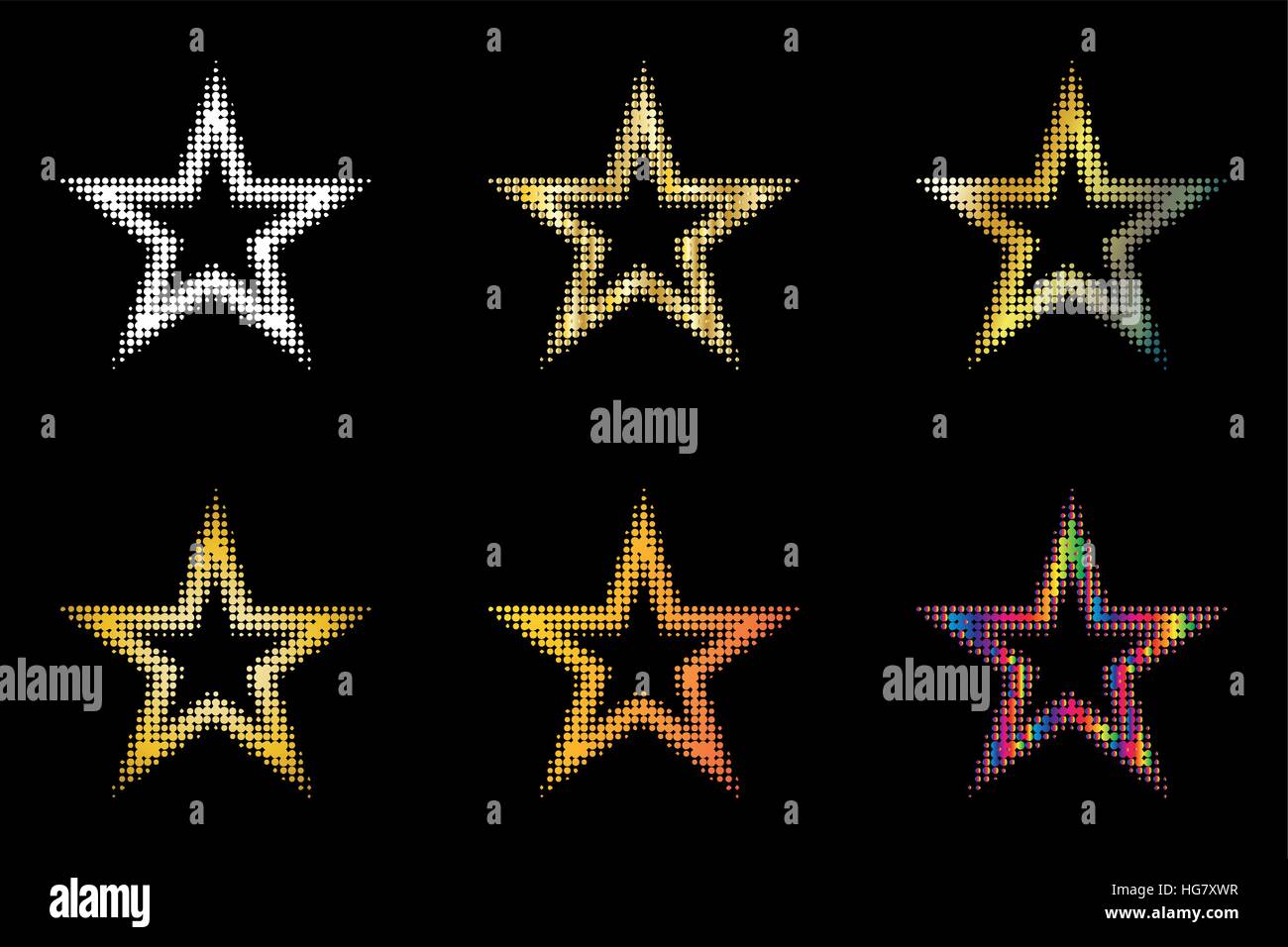 Star set, stars of different colors Stock Vector Image & Art - Alamy