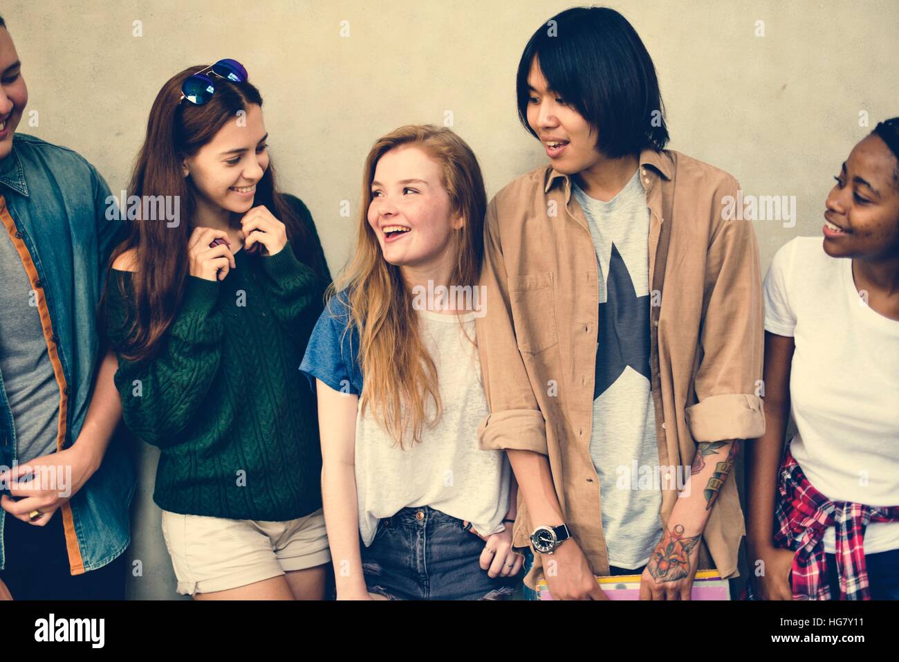 Diverse Group People Meet Up Concept Stock Photo - Alamy