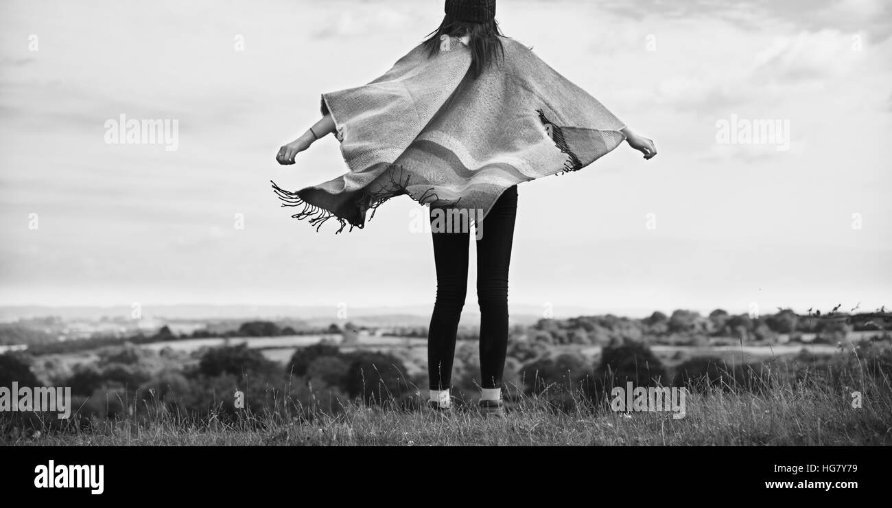 Cloudscape sky view from Black and White Stock Photos & Images - Alamy