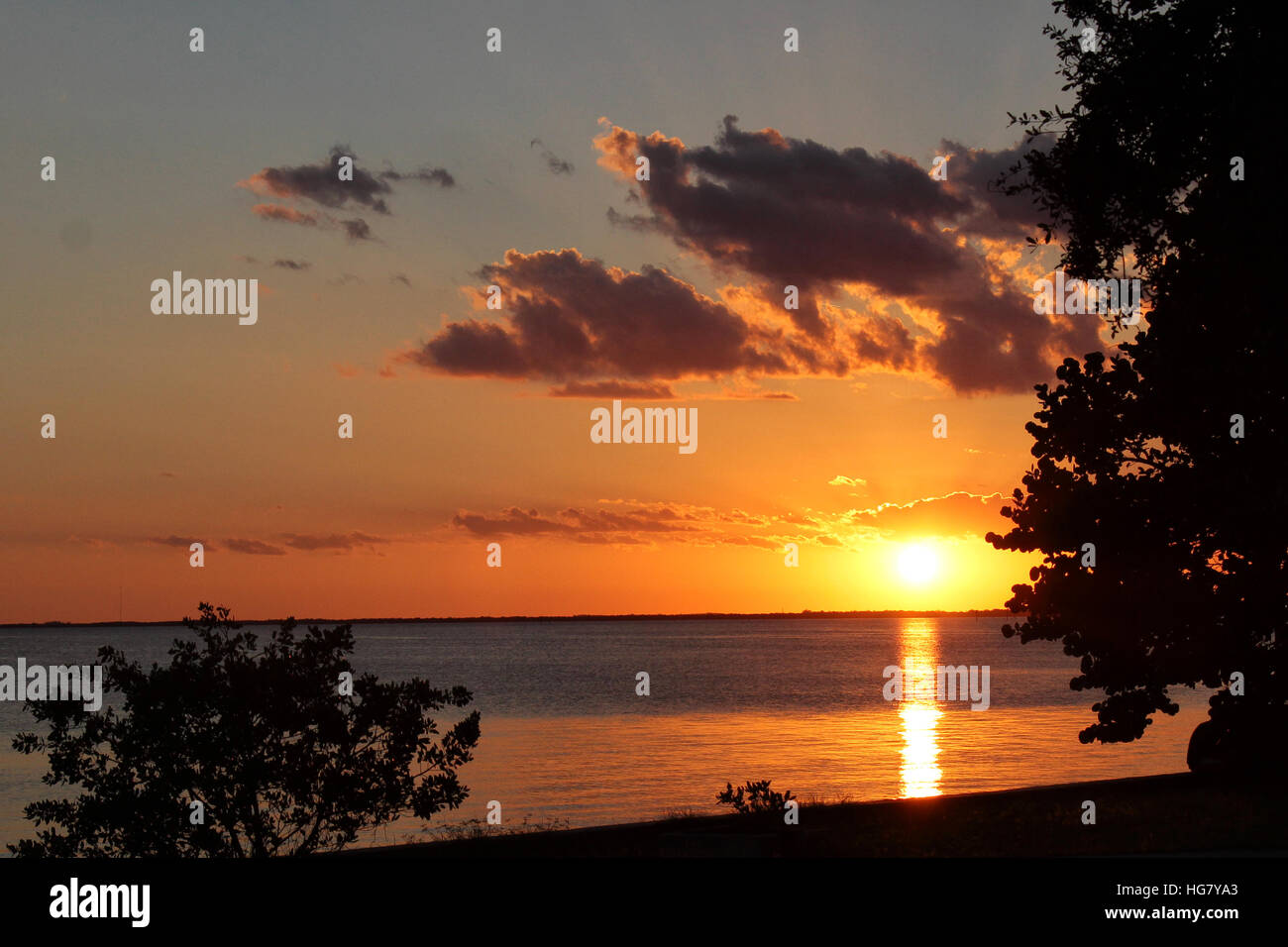 Beautiful Florida sunset Stock Photo - Alamy