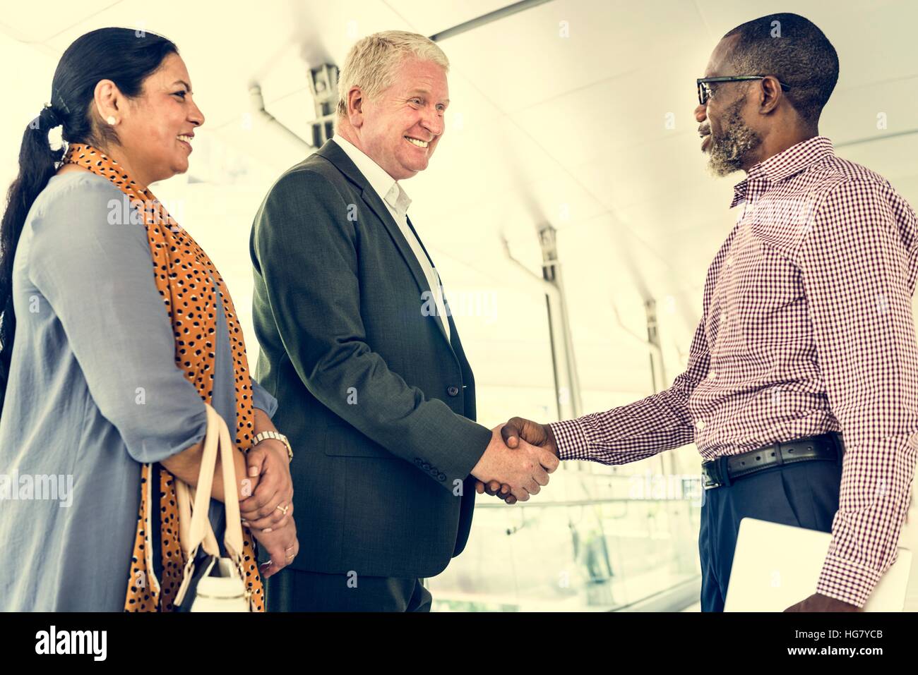 Business People Shaking Hands Agreement Concept Stock Photo - Alamy