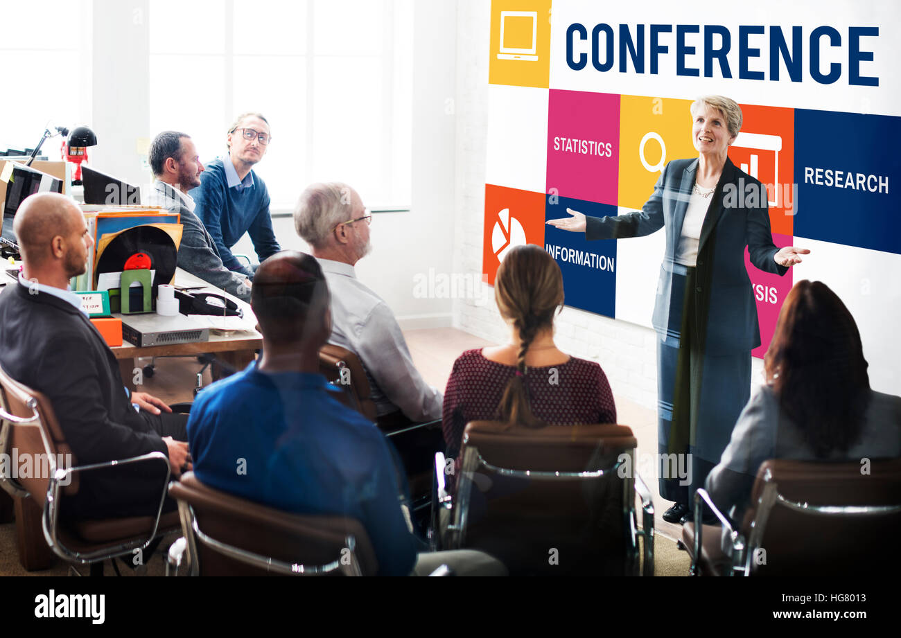 Discussion Corporate Presentation Strategy Concept Stock Photo - Alamy