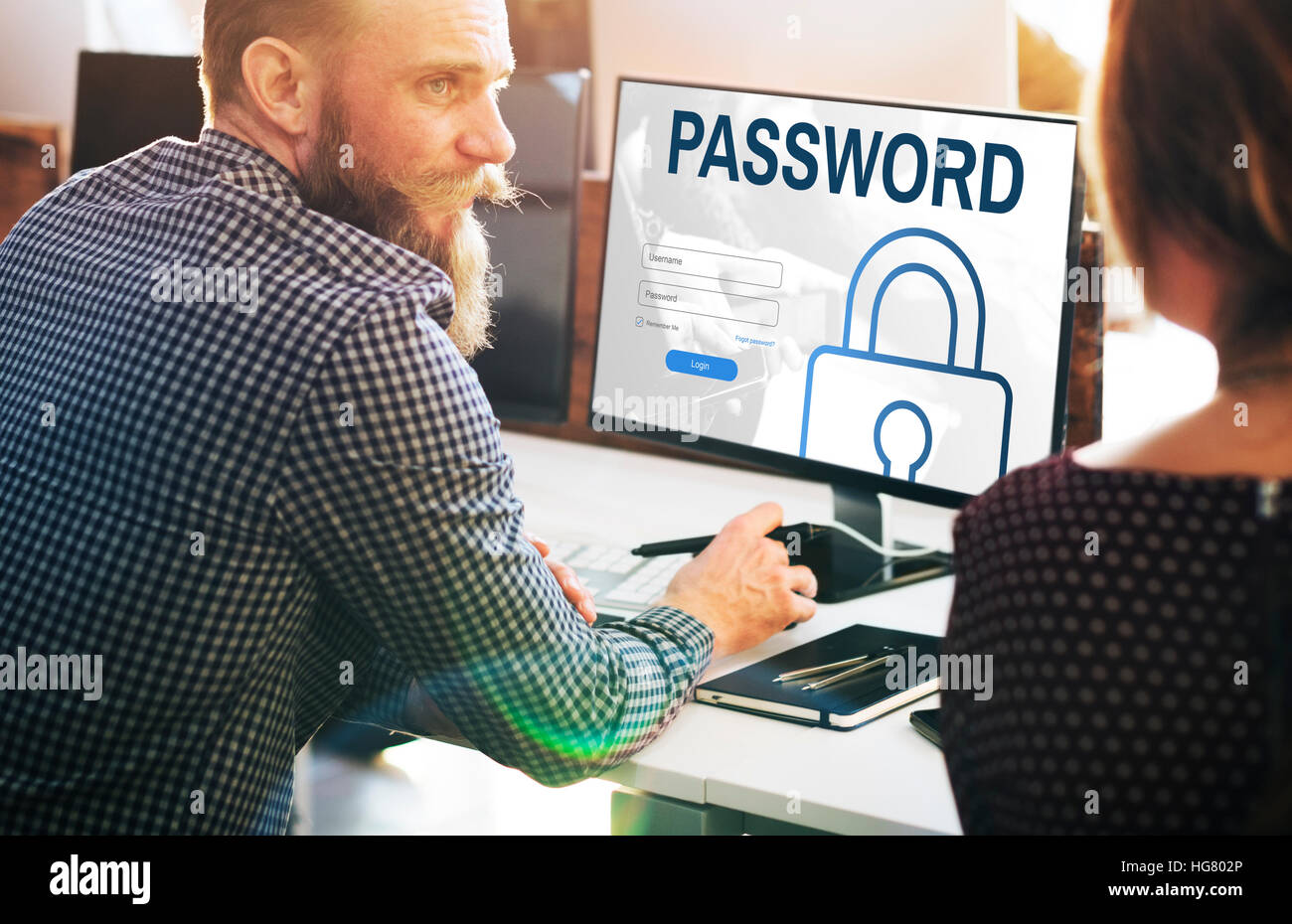 Password Log In User Register Concept Stock Photo - Alamy