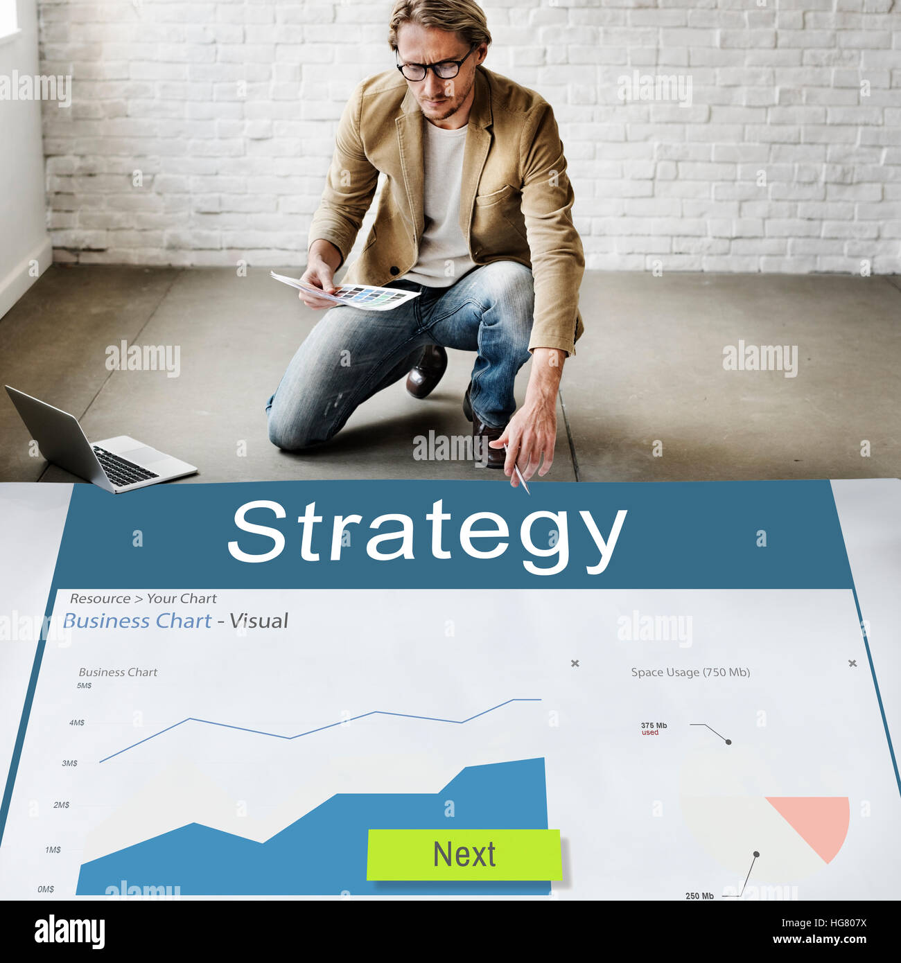 Business Strategy Graph Analysis Marketing Concept Stock Photo - Alamy