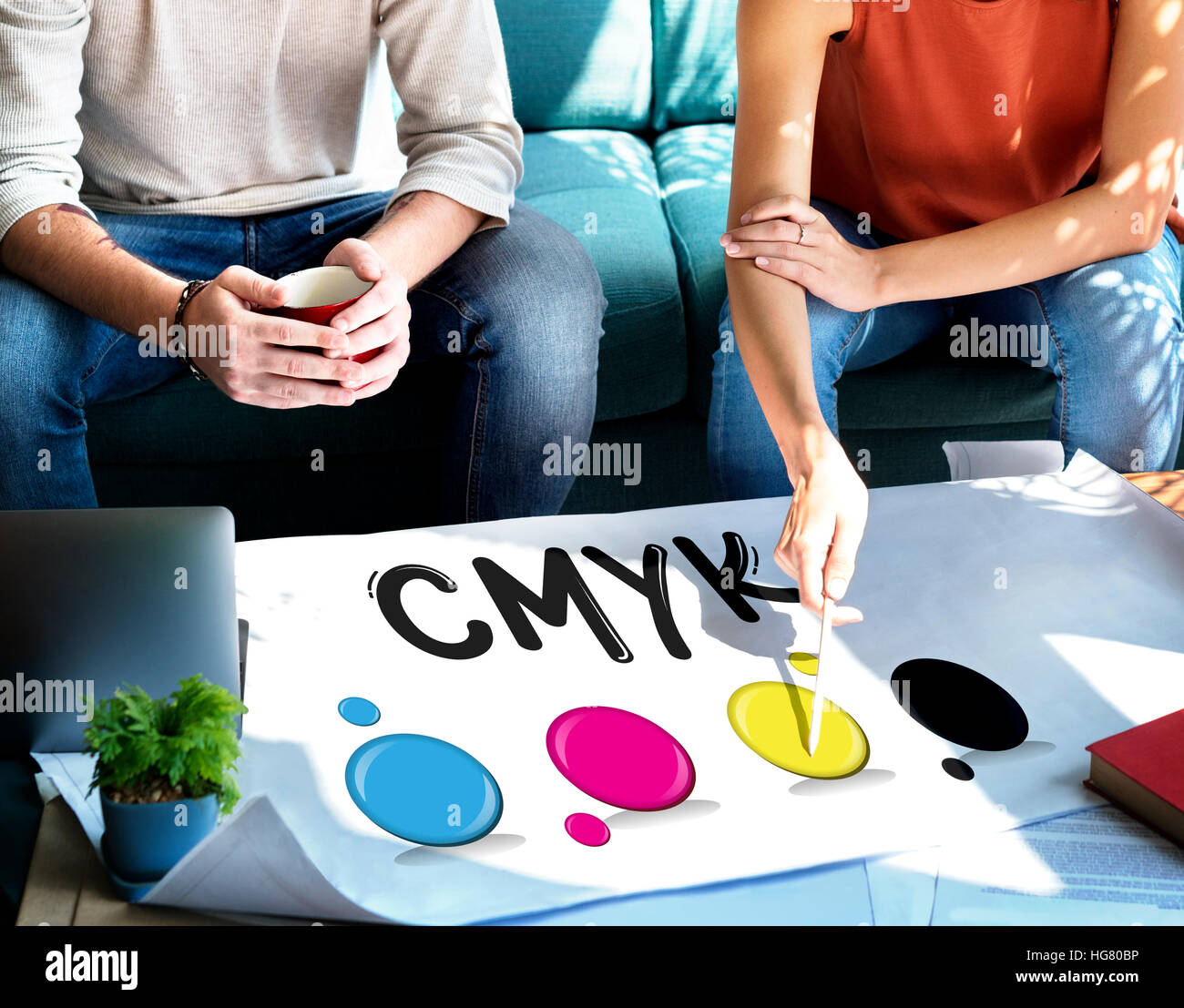 CMYK Creative Design Color Ink Mixture Printing Concept Stock Photo - Alamy