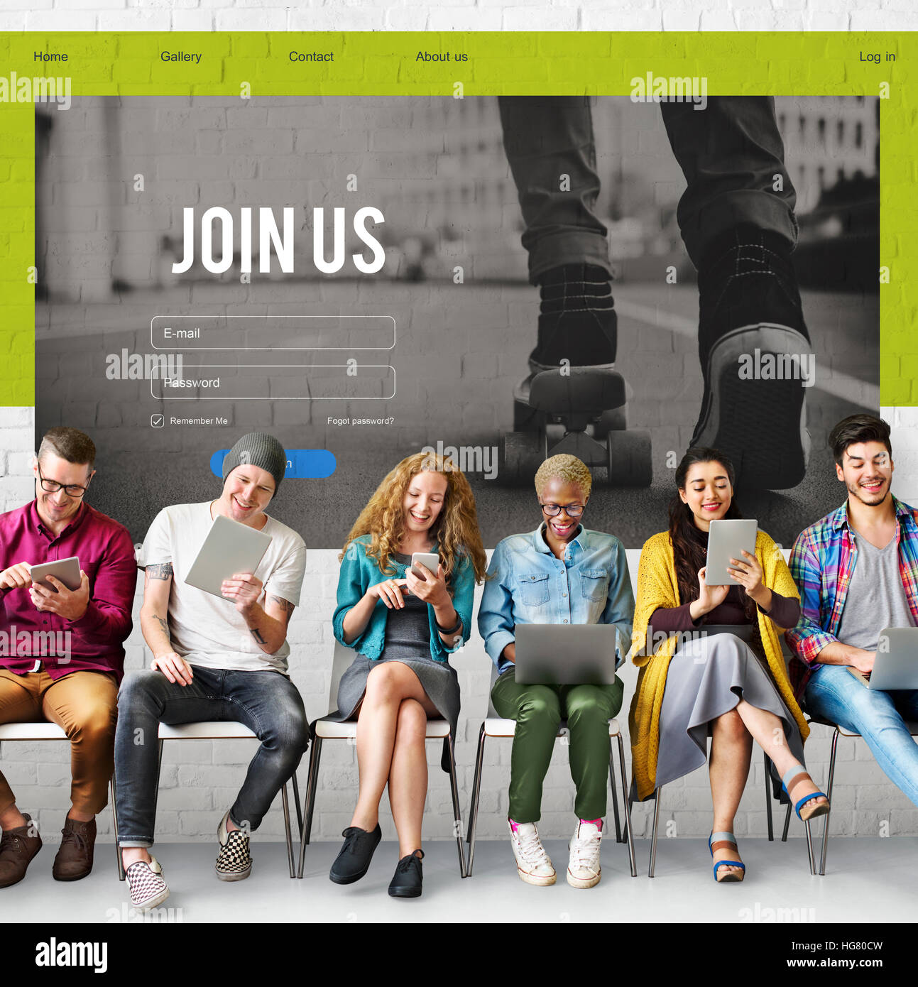 Join Us Register Subscribe Concept Stock Photo - Alamy