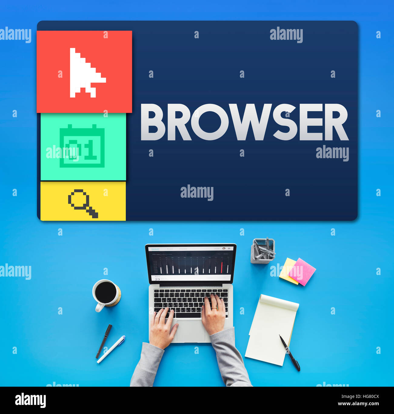 Browser Social Network Online Concept Stock Photo - Alamy