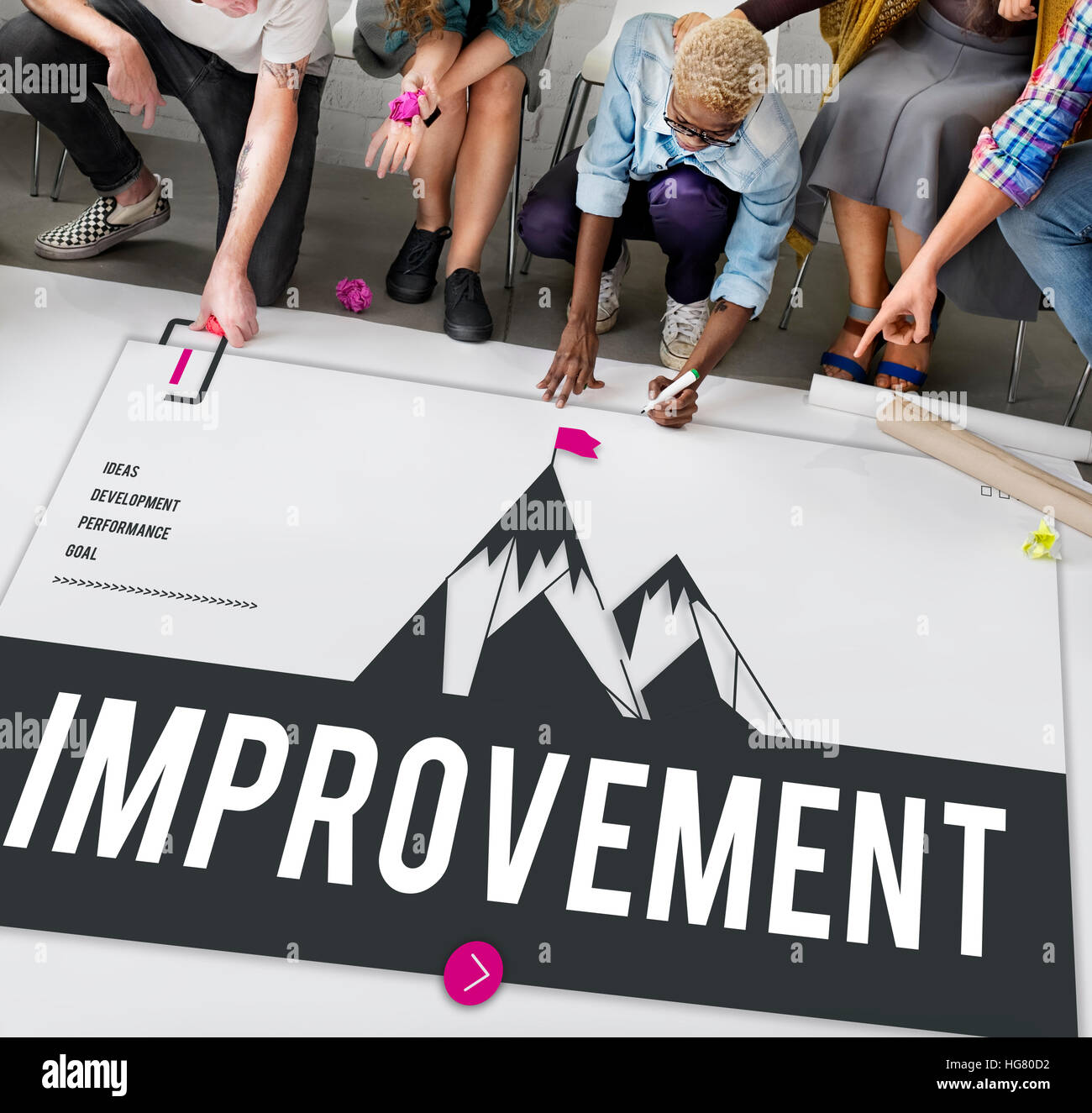 Challenge Target Improvement Strategy Concept Stock Photo - Alamy