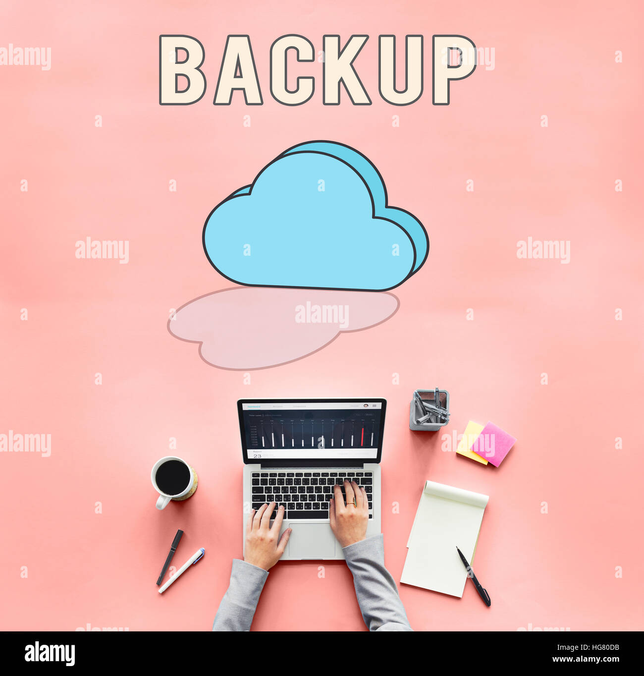 Data Backup Information Technology Concept Stock Photo - Alamy