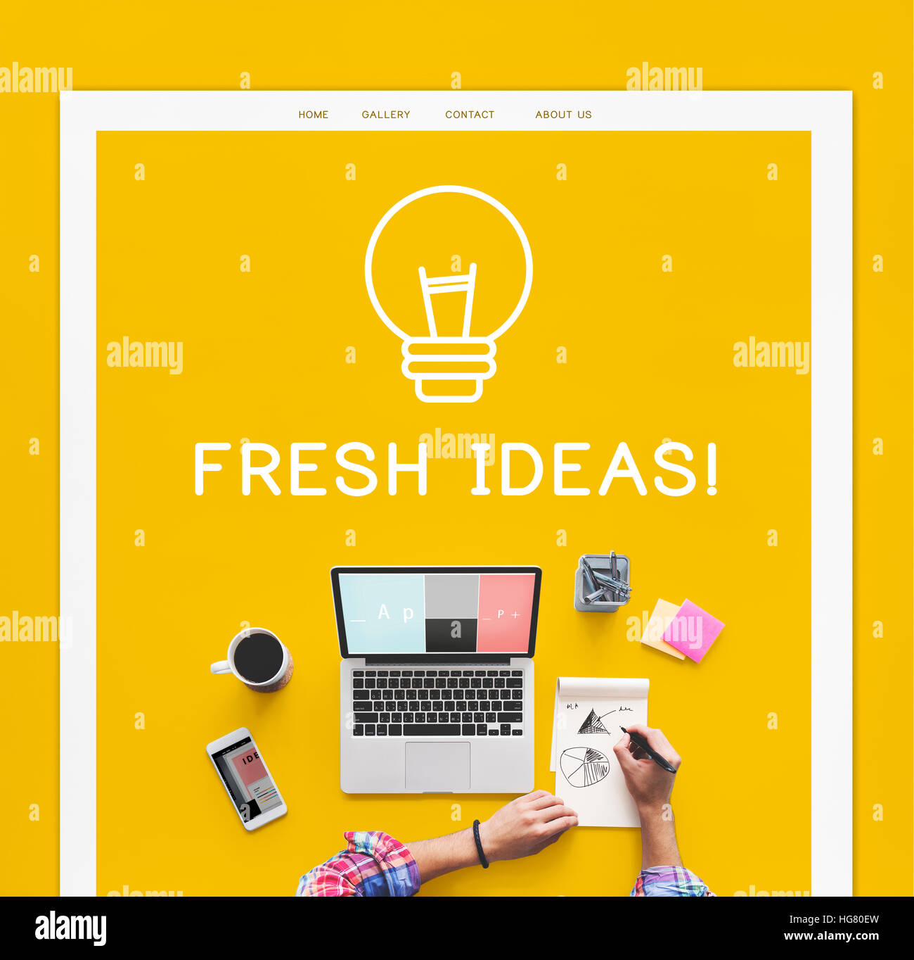 Ideas Creation Design Inspiration Vision Concept Stock Photo - Alamy