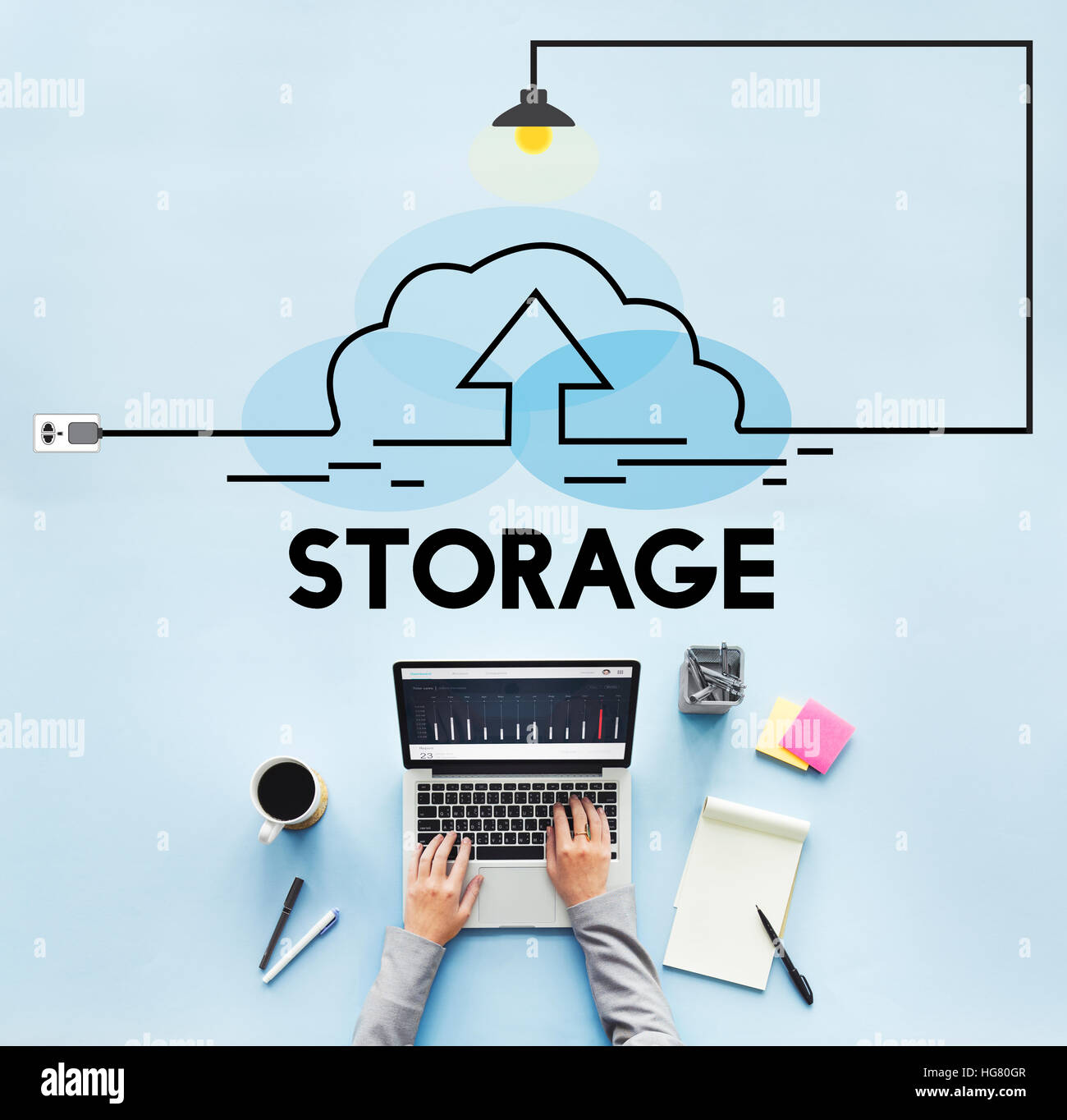 Cloud Storage Information Security Stock Photo - Alamy
