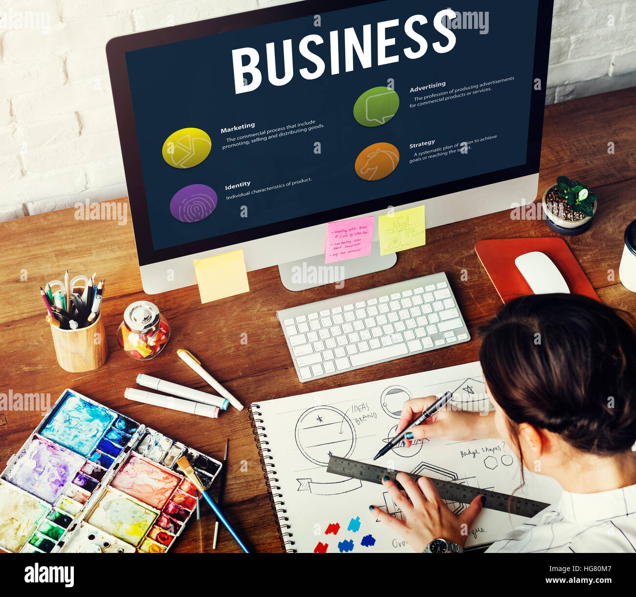 Business Product Promotion Design Concept Stock Photo - Alamy
