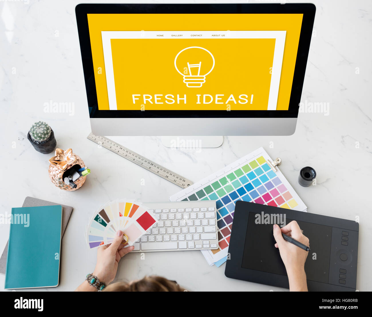 Ideas Creation Design Inspiration Vision Concept Stock Photo - Alamy
