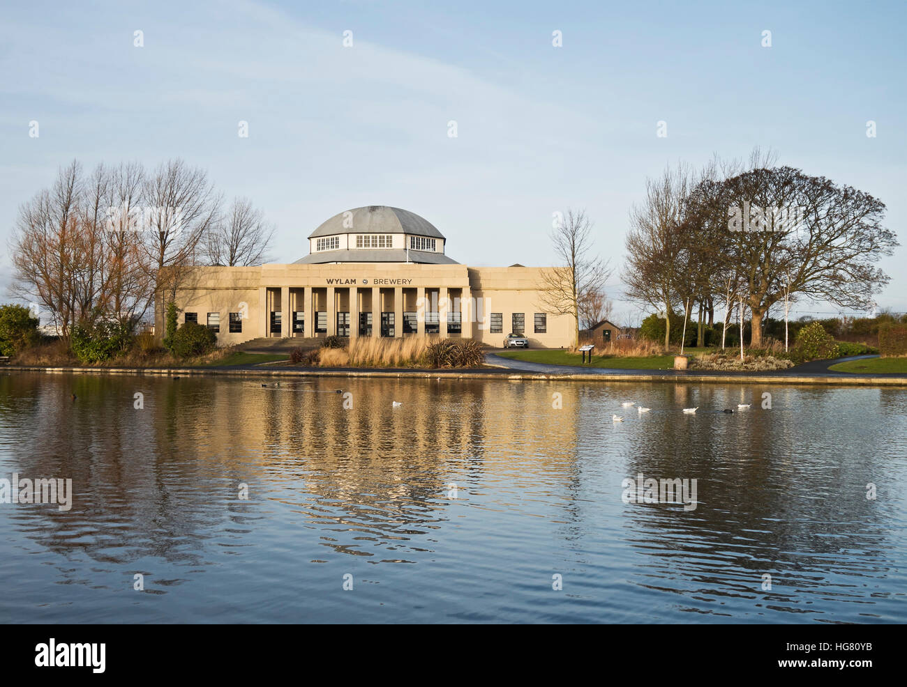 Wylam Brewery in Newcastle Exhibition Park Stock Photo - Alamy