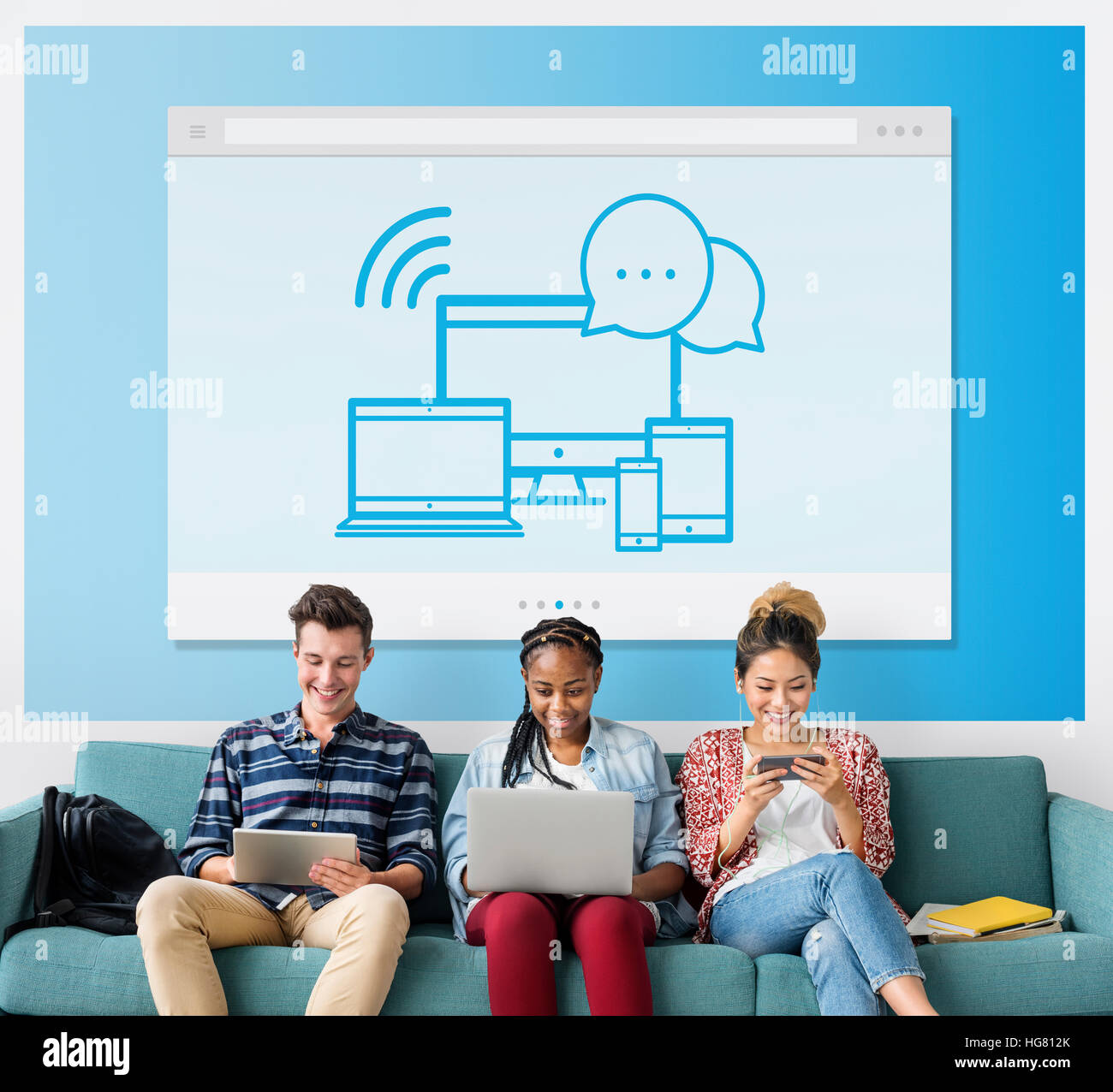 Digital Electronic Devices Technology Concept Stock Photo - Alamy