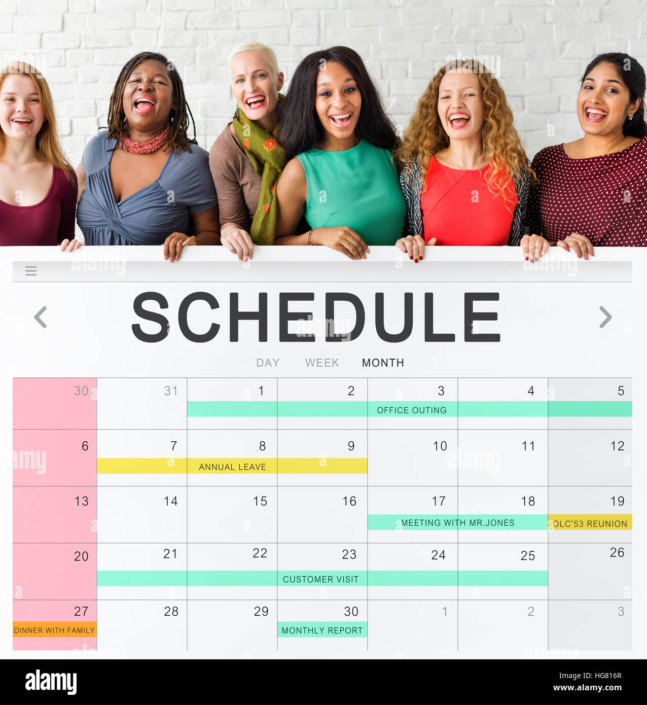 Planner Calendar Schedule Date Concept Stock Photo - Alamy